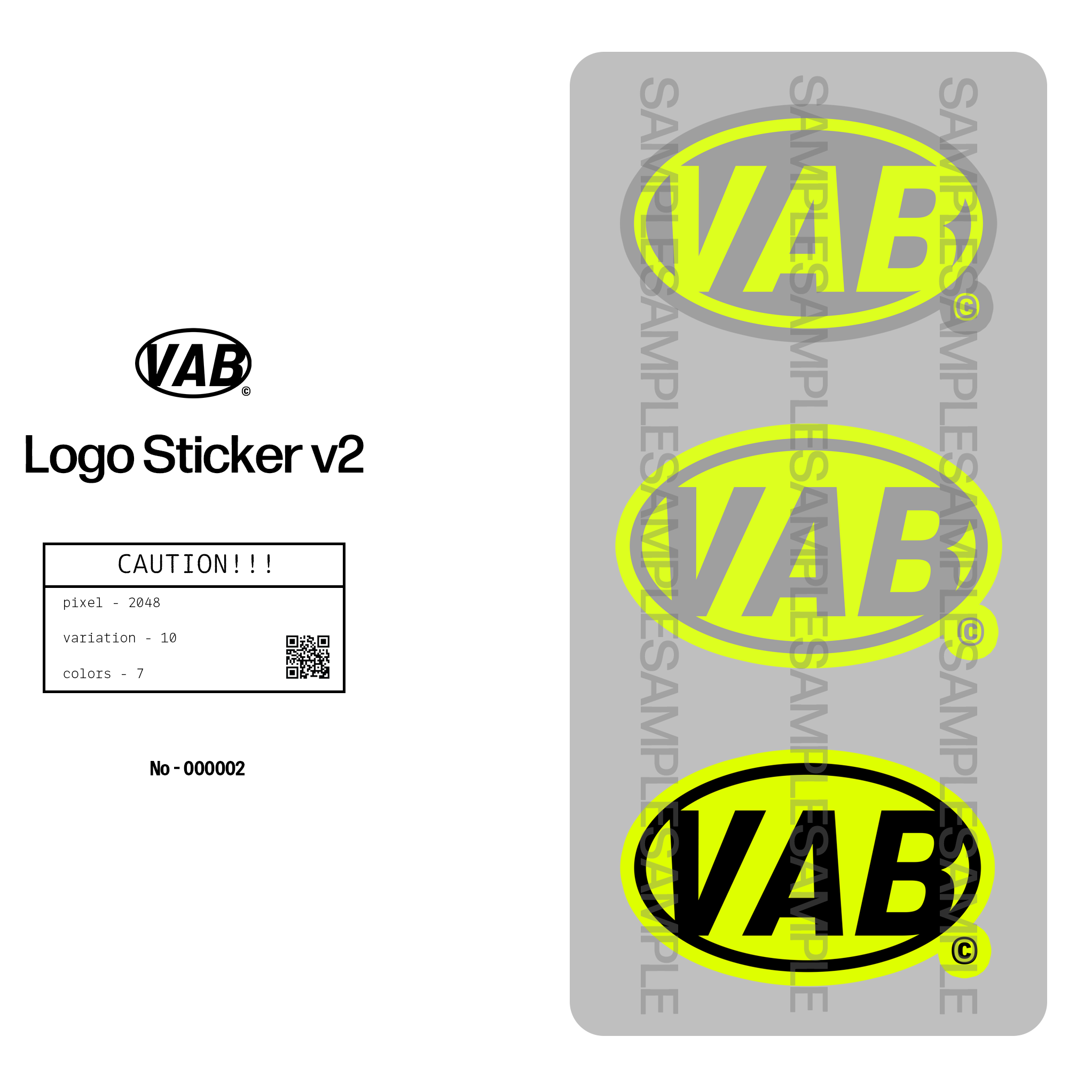 [無料] VAB Logo sticker V2 - VAB - BOOTH