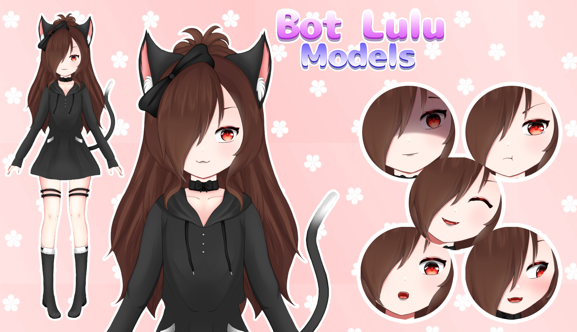 Cute Cat Girl Vtuber Model - xxhexie - BOOTH