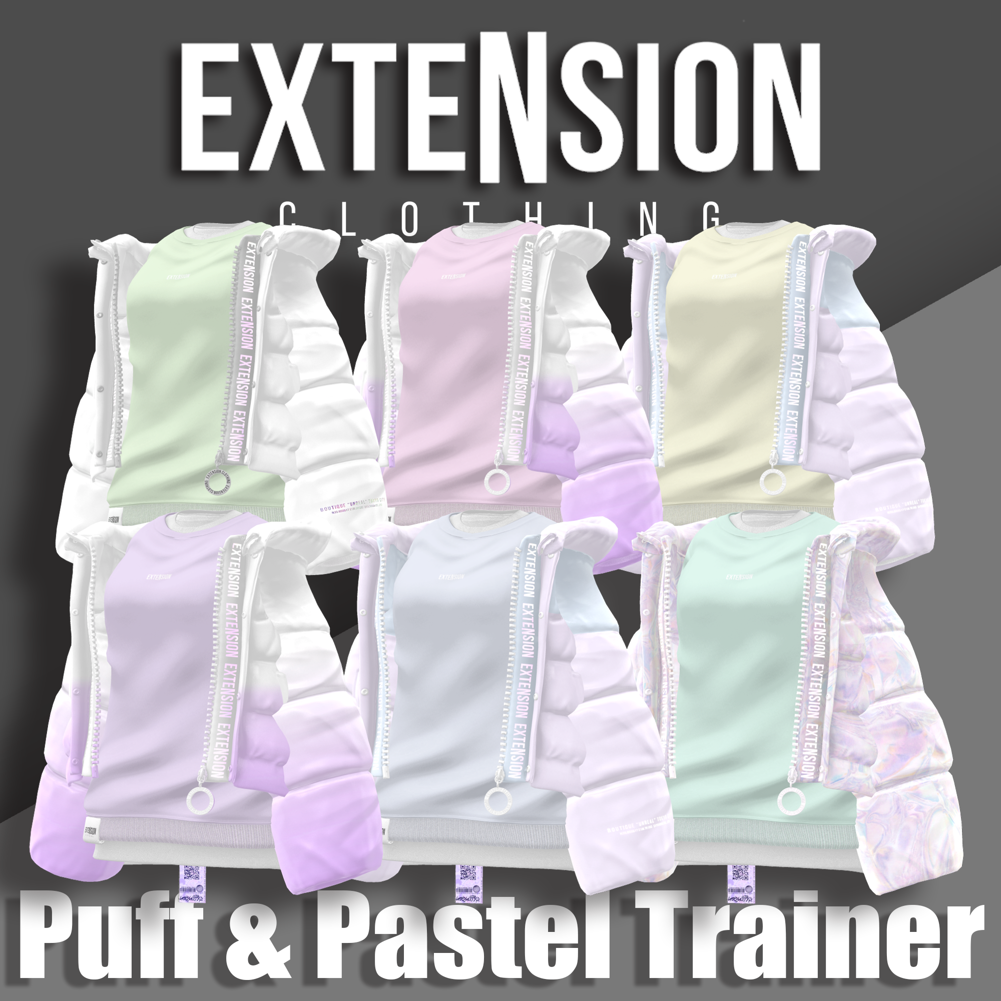 EXTENSION CLOTHING 『Puff & Hoodie』For Moe 💜 - EXTENSION CLOTHING - BOOTH