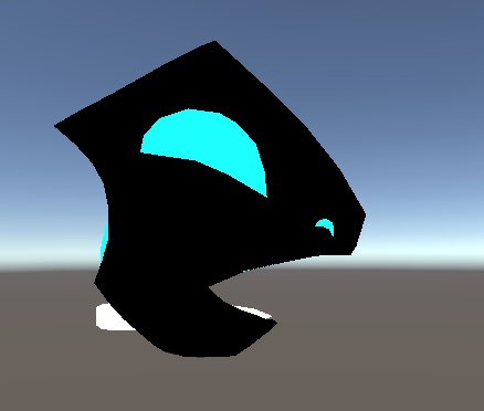 Protogen Face - open visor - waltervd - BOOTH