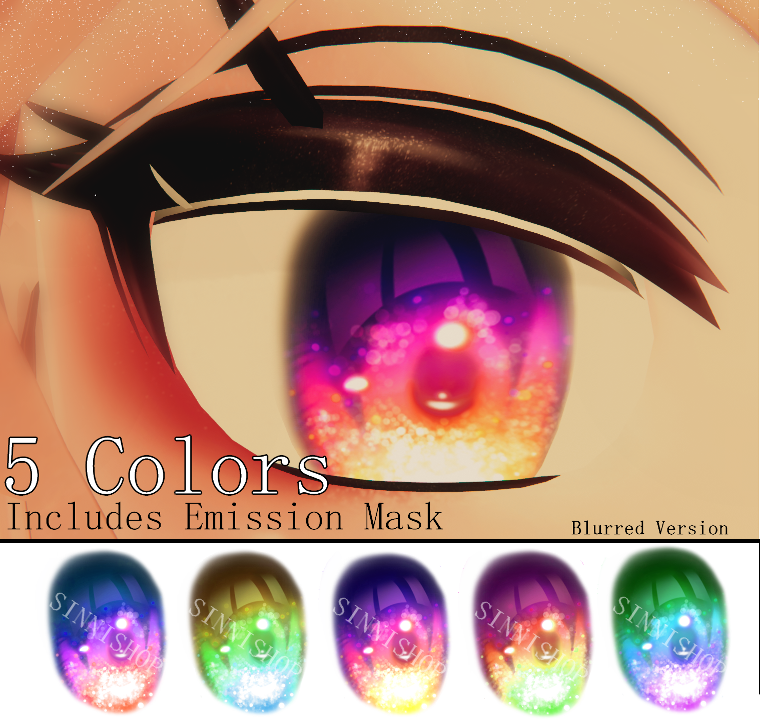 Sunset Eye Texture & Face Makeup/Body Texture for Rindo/竜胆 - ･:*Sinni ...