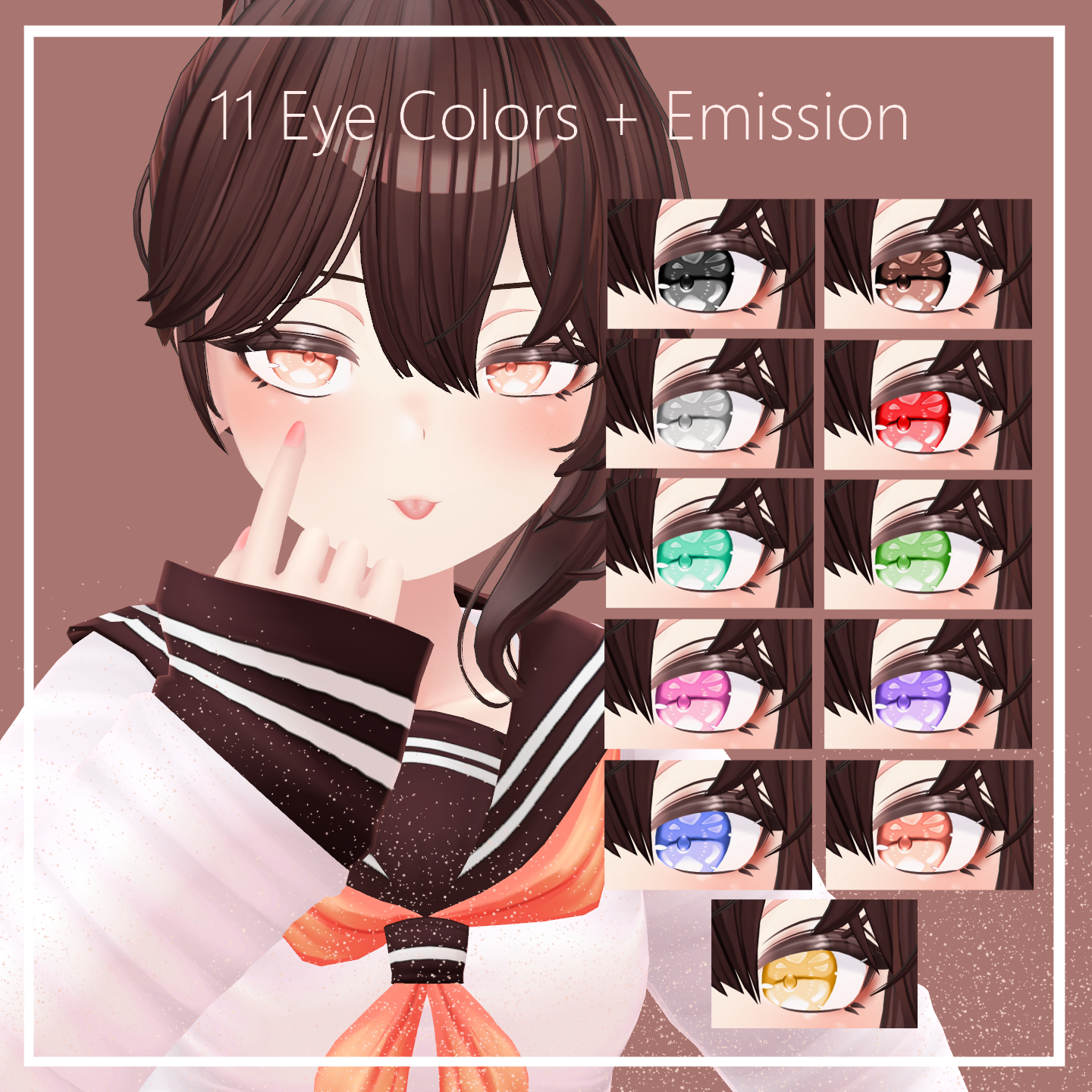 Rindo/竜胆 Anime Eye Texture & Makeup Texture - ･:*Sinni Shop*:･ - BOOTH