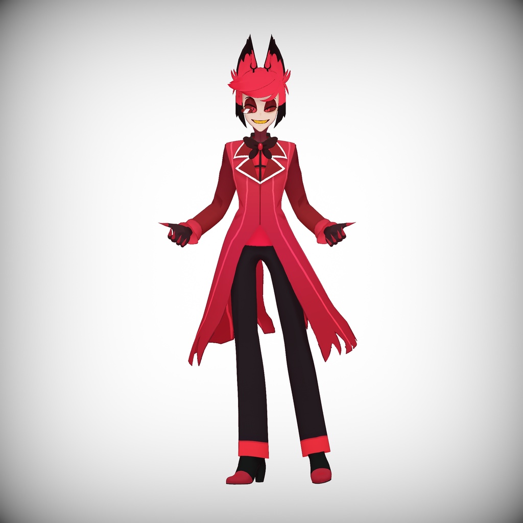 [free VRM] Hazbin Hotel / ハズビンホテル アラスター VRM v1.3 - みずのと屋 - BOOTH