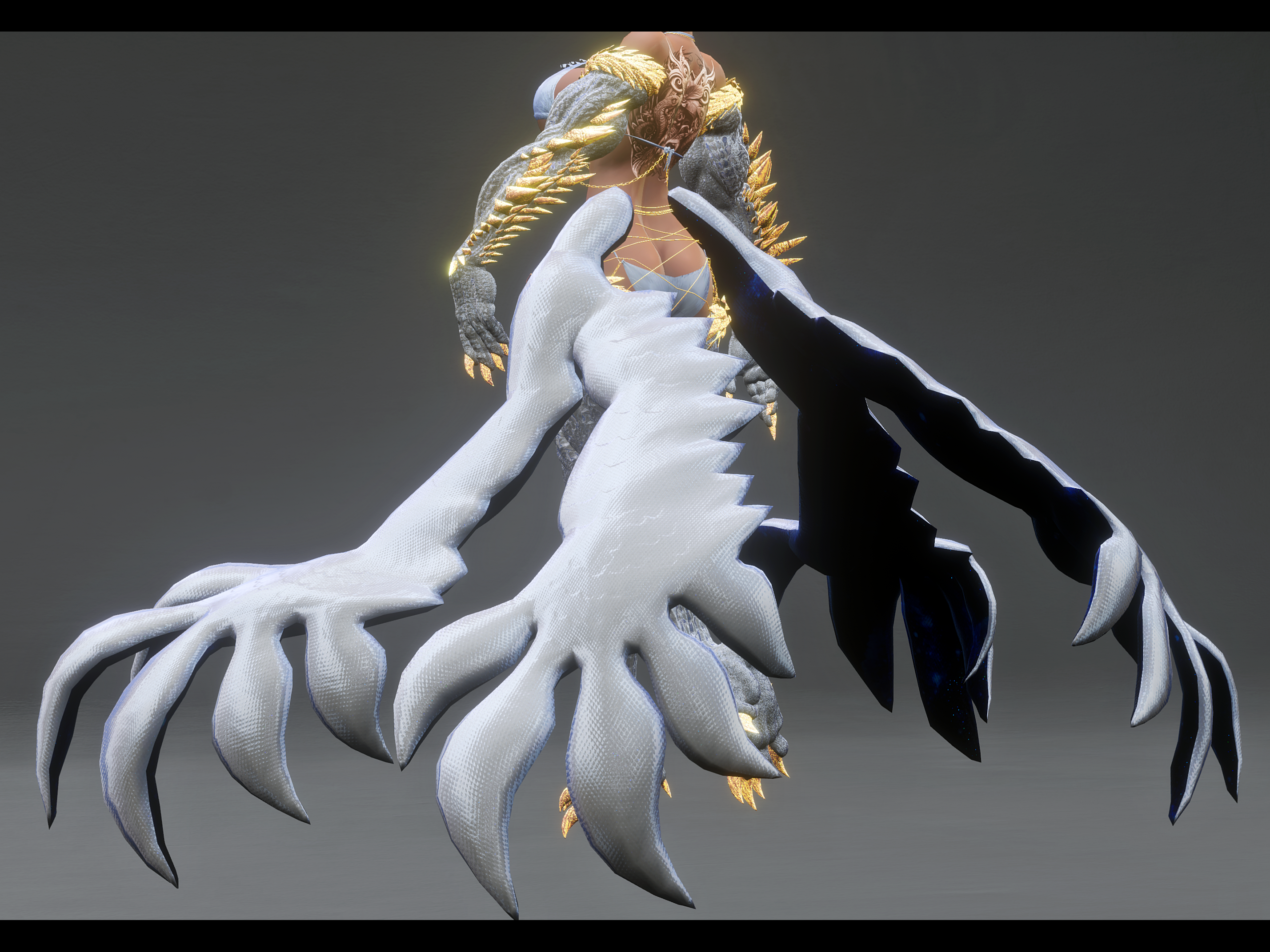 【DragonPartsセット】WhiteDragonSet『神聖海竜』【3Dモデル衣装・装飾品】 - [SpeQ:utako] - BOOTH