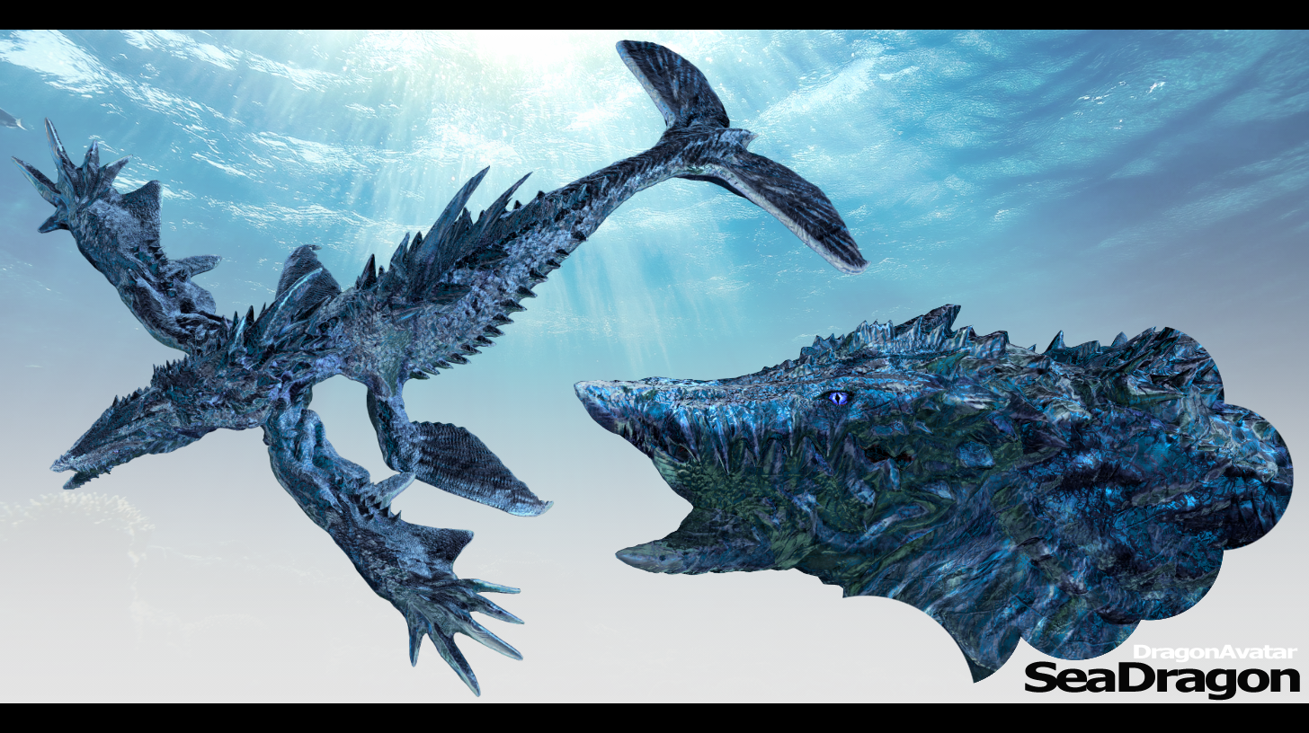 【オリジナル3Dモデル】SeaDragon - [SpeQ:utako] - BOOTH