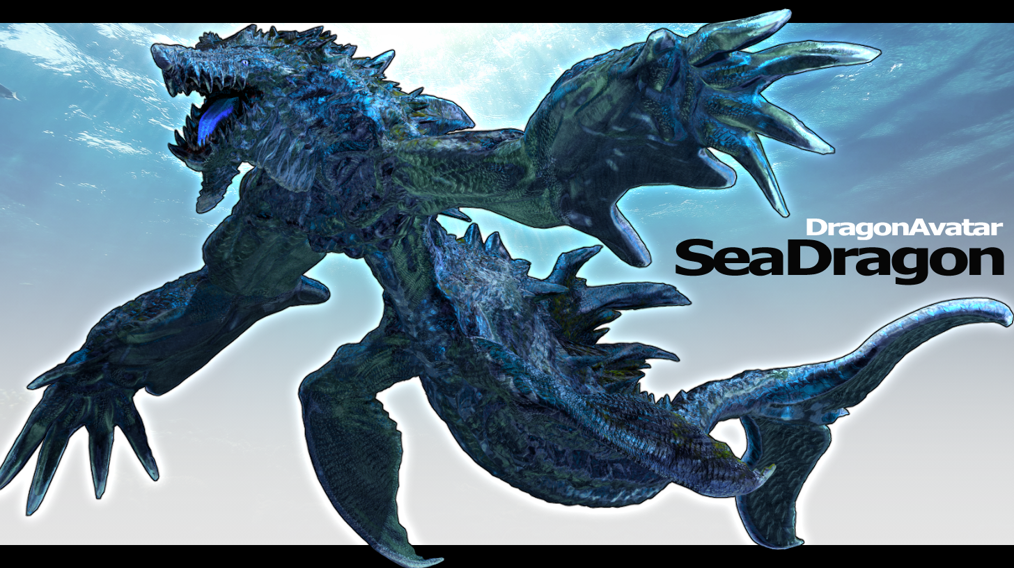 【オリジナル3Dモデル】SeaDragon - [SpeQ:utako] - BOOTH