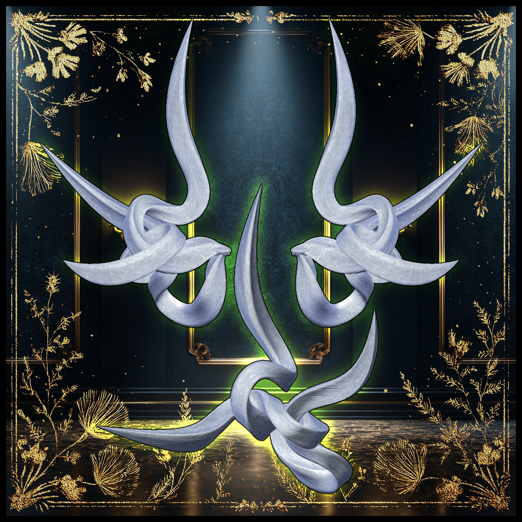 【DragonHornシリーズ】DragonHorn_T 智輪の白従角【3Dモデル衣装・装飾品】 - [SpeQ:utako] - BOOTH