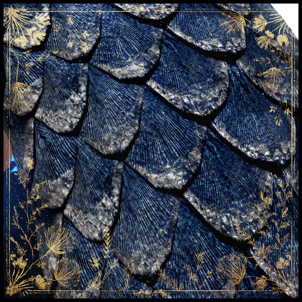 【DragonTailシリーズ】DragonTail_02_L 藍蛇鱗【3Dモデル衣装・装飾品】 - [SpeQ:utako] - BOOTH
