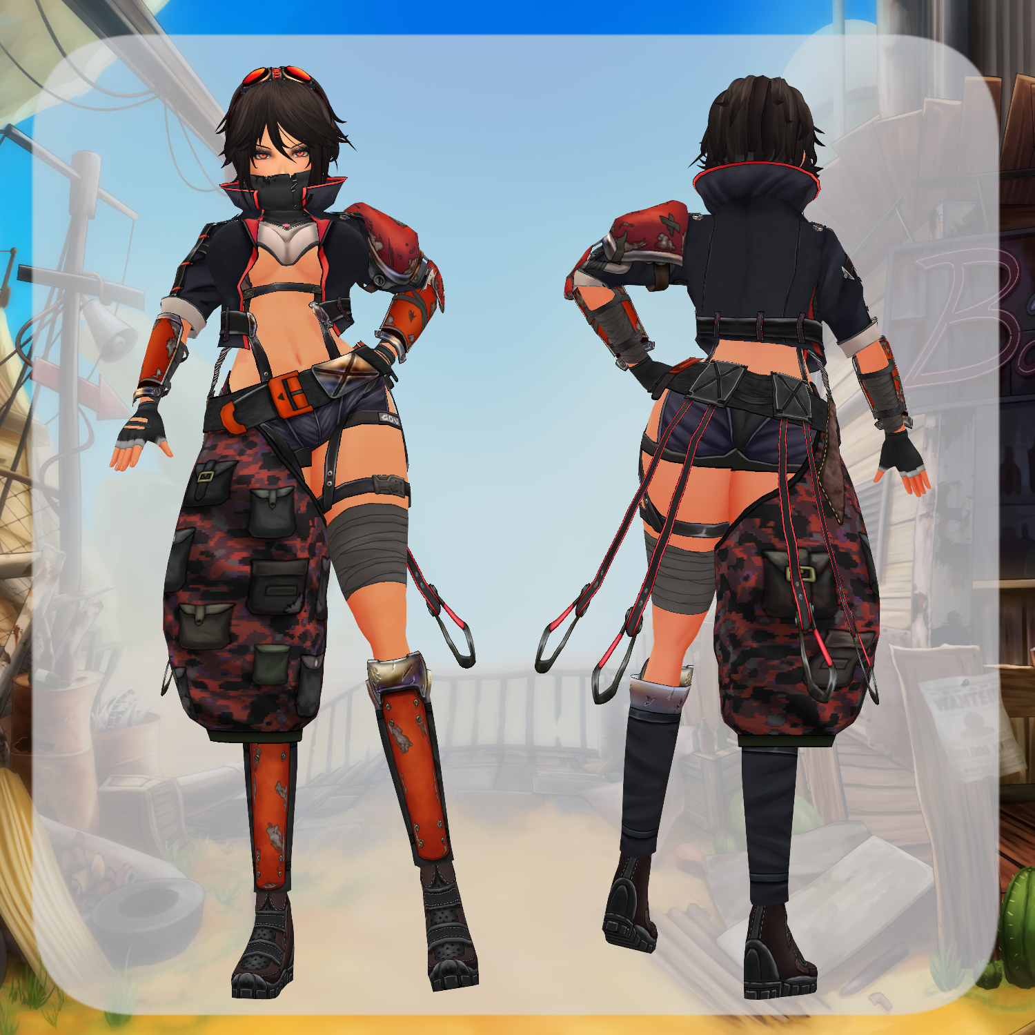 【Vroid】砂漠の狩人【衣装】 - 緋檻屋 Scarlet Cage - BOOTH