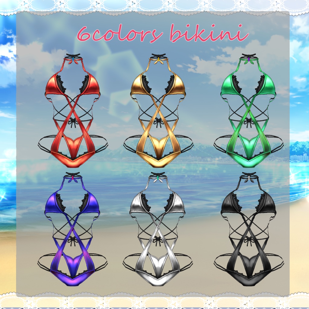 【Vroid】セレブなレース水着（Celebrity Lace Swimwear） - 緋檻屋 Scarlet Cage - BOOTH