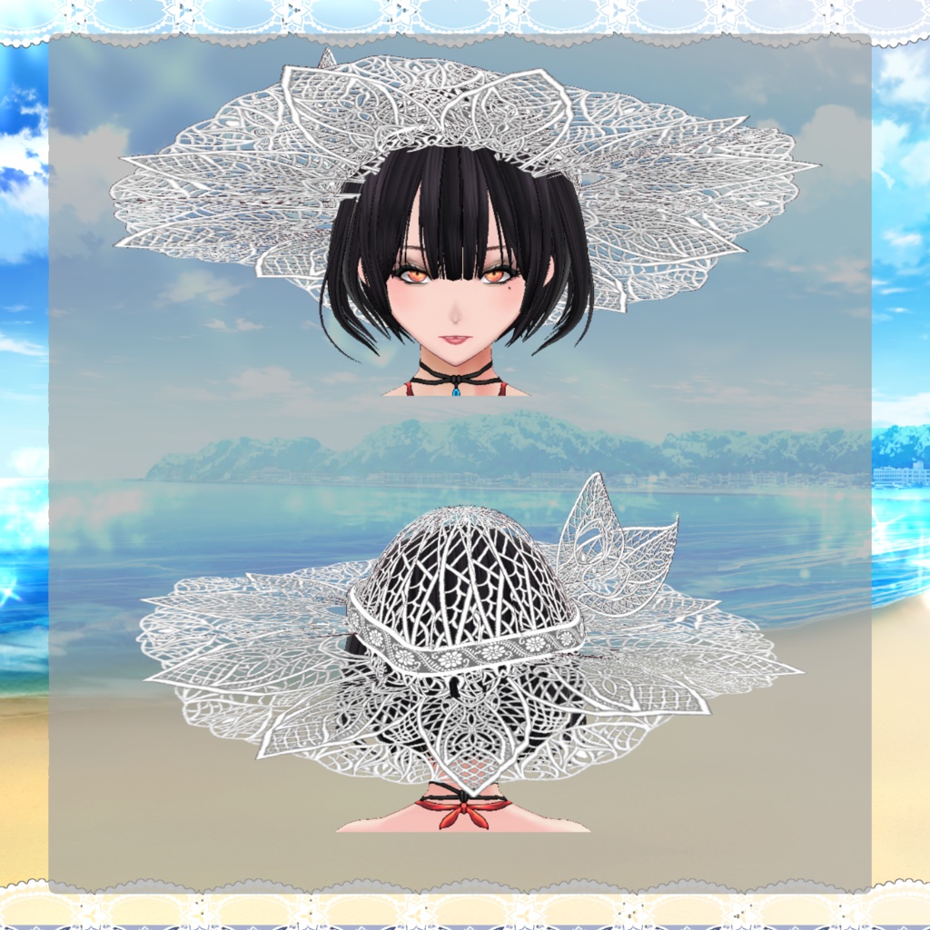 【Vroid】セレブなレース水着（Celebrity Lace Swimwear） - 緋檻屋 Scarlet Cage - BOOTH