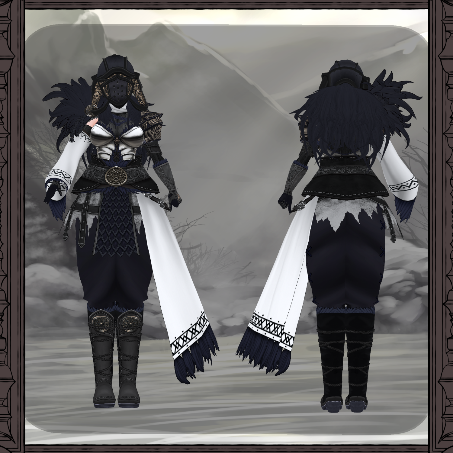 【Vroid】雪獅子の鎧 Snow Lion Armor【viking】 - 緋檻屋 Scarlet Cage - BOOTH