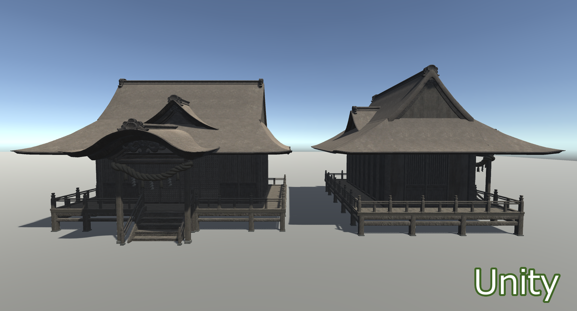 【3Dモデルセット】神社のアセット一式 Unityパッケージ付 - さびねずみ - BOOTH