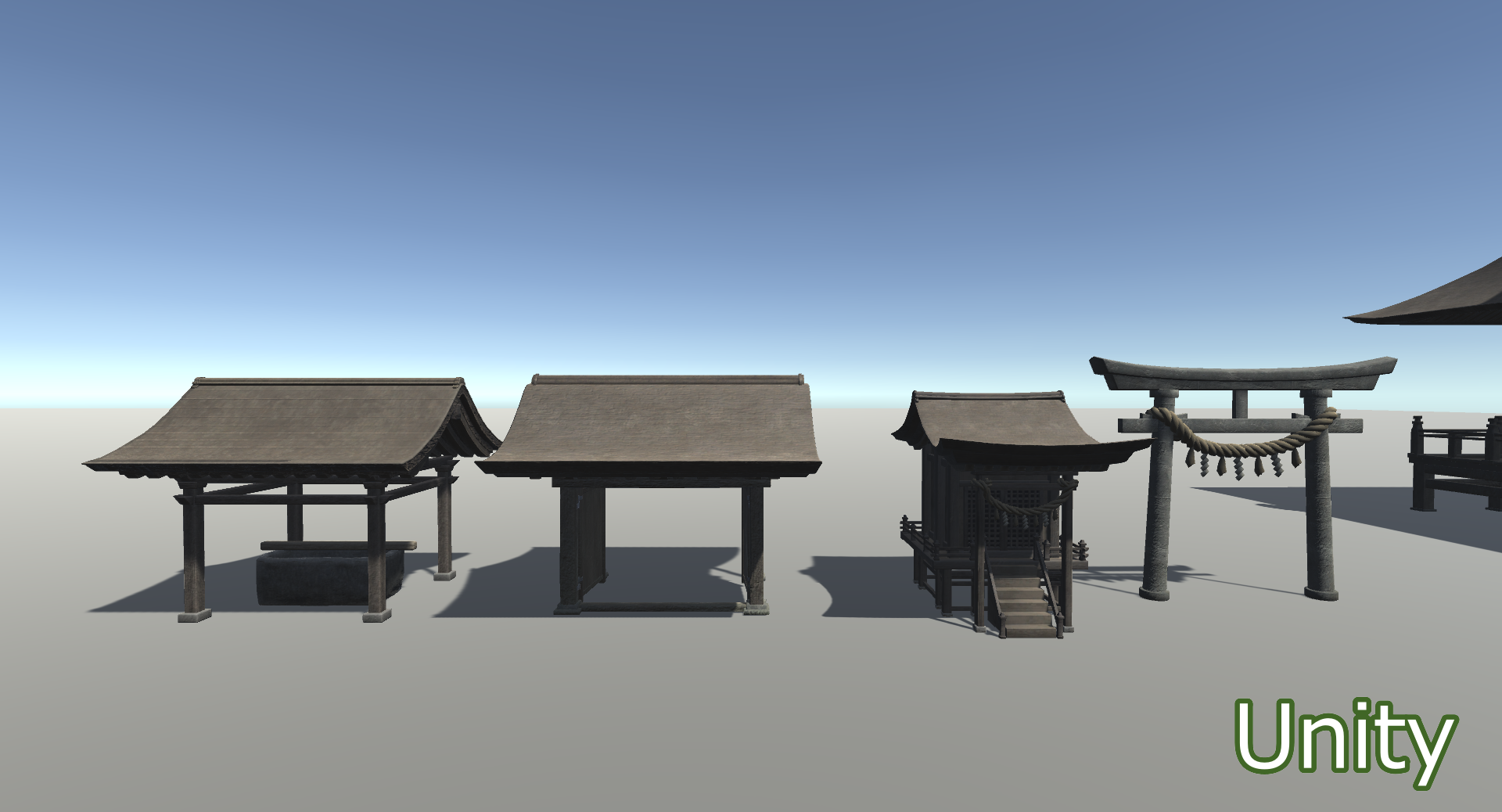 【3Dモデルセット】神社のアセット一式 Unityパッケージ付 - さびねずみ - BOOTH