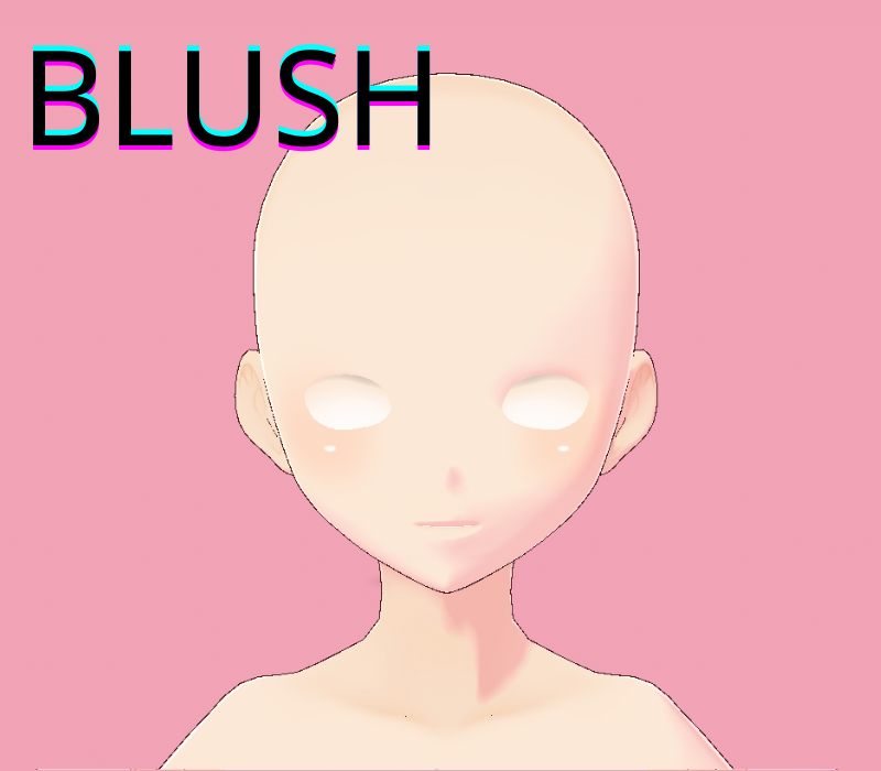 【VRoid】face makeup - blush 【👍無料】 - animationdamon - BOOTH