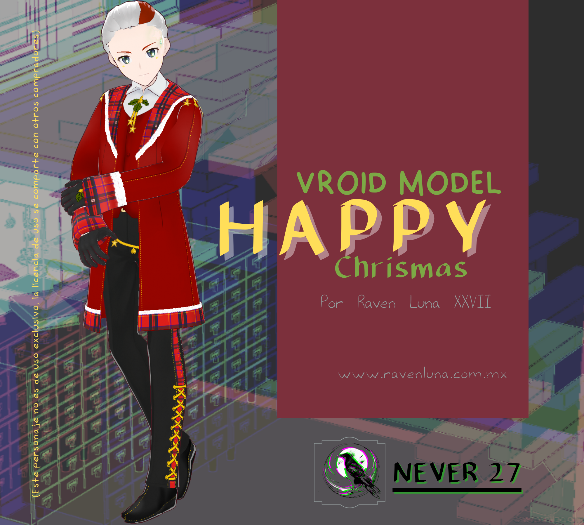 Model 3D vrm =-= HAPPY =-= - Never27 - BOOTH