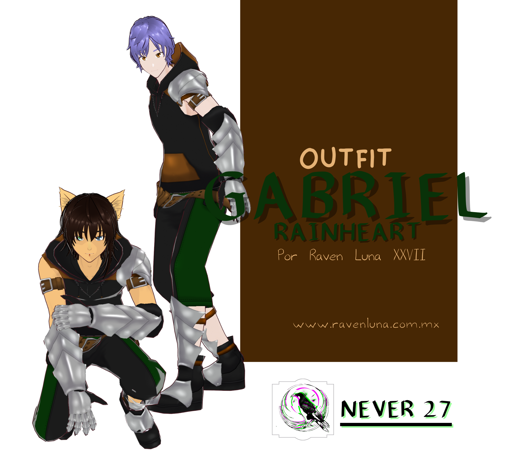 Outfit VRoid == GABRIEL RAINHEART OUTFIT== - Never27 - BOOTH