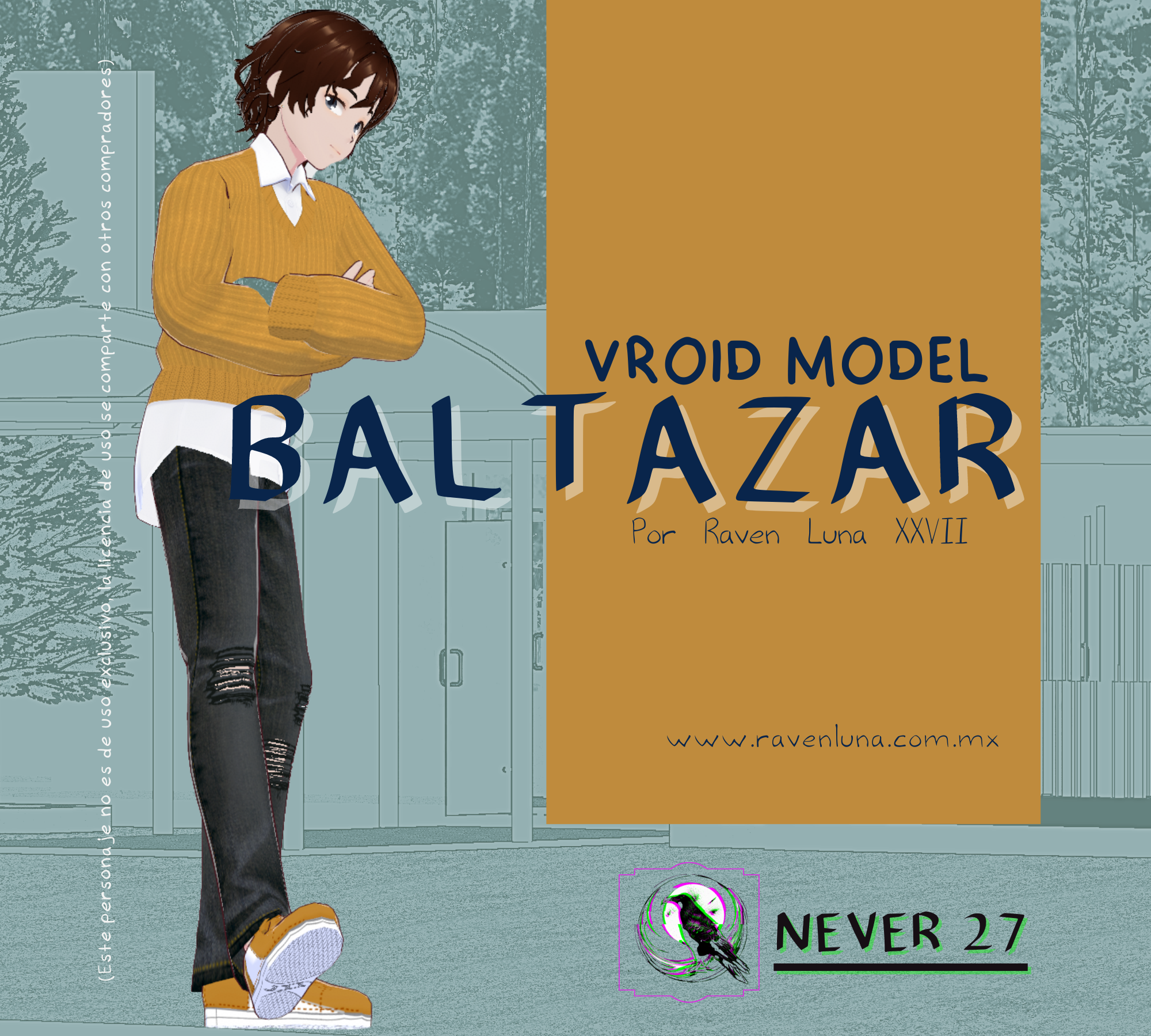 Model 3D vrm =-= BALTAZAR =.= - Never27 - BOOTH