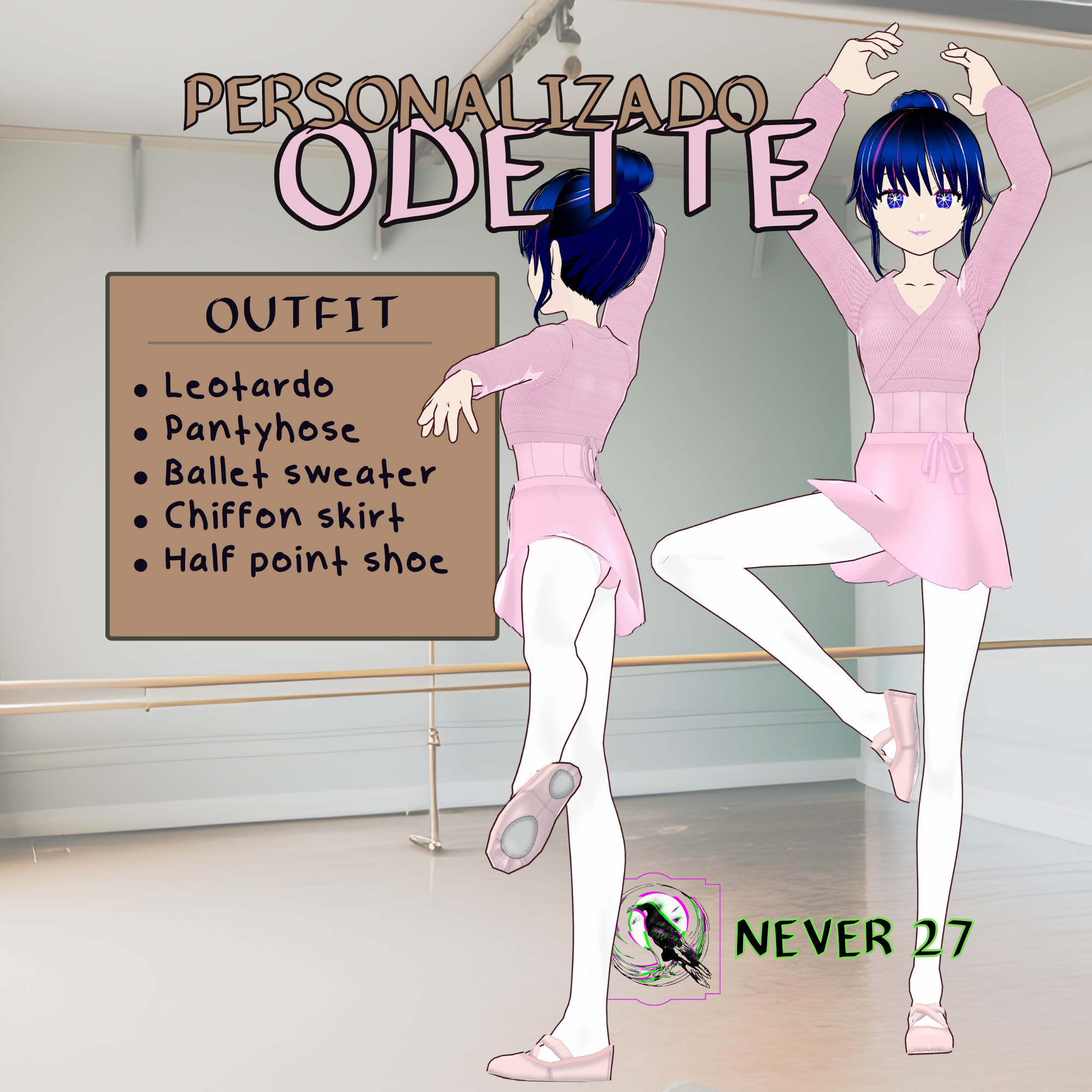 Model 3D vrm =-= ODETTE =.= - Never27 - BOOTH