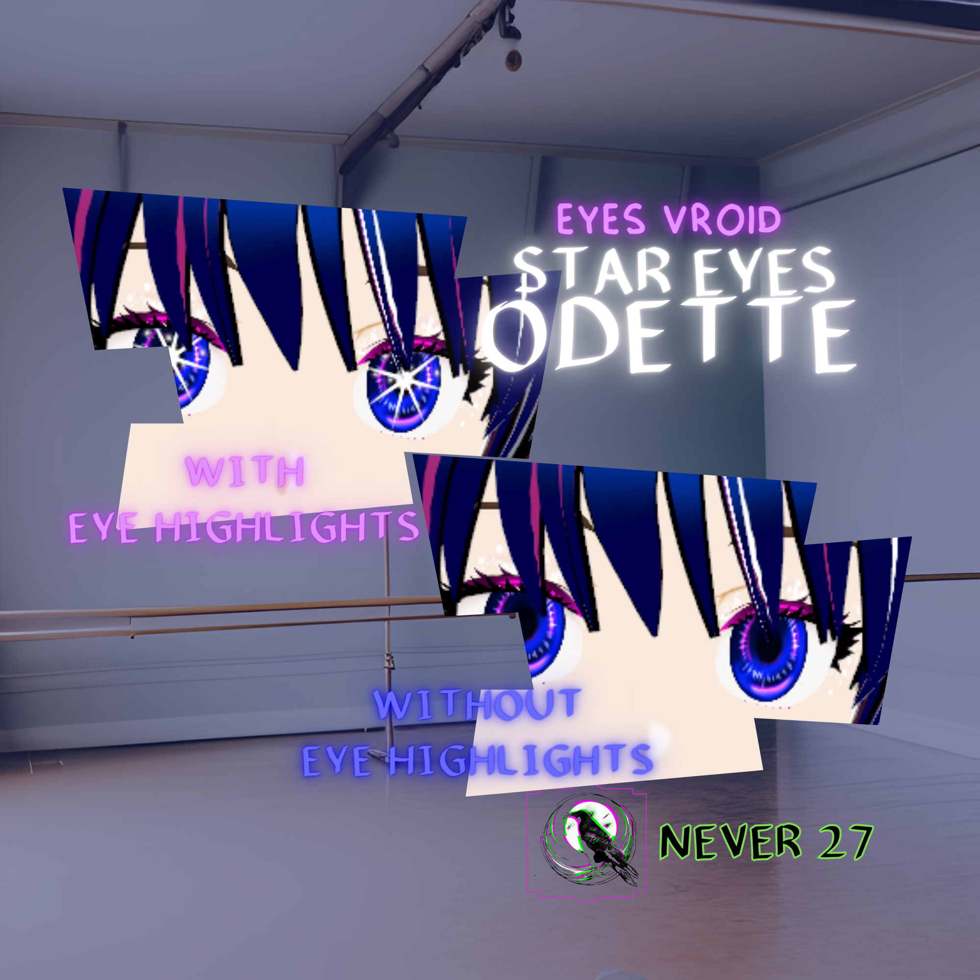 Eyes vroid custom =-= ODETTE =.= - Never27 - BOOTH