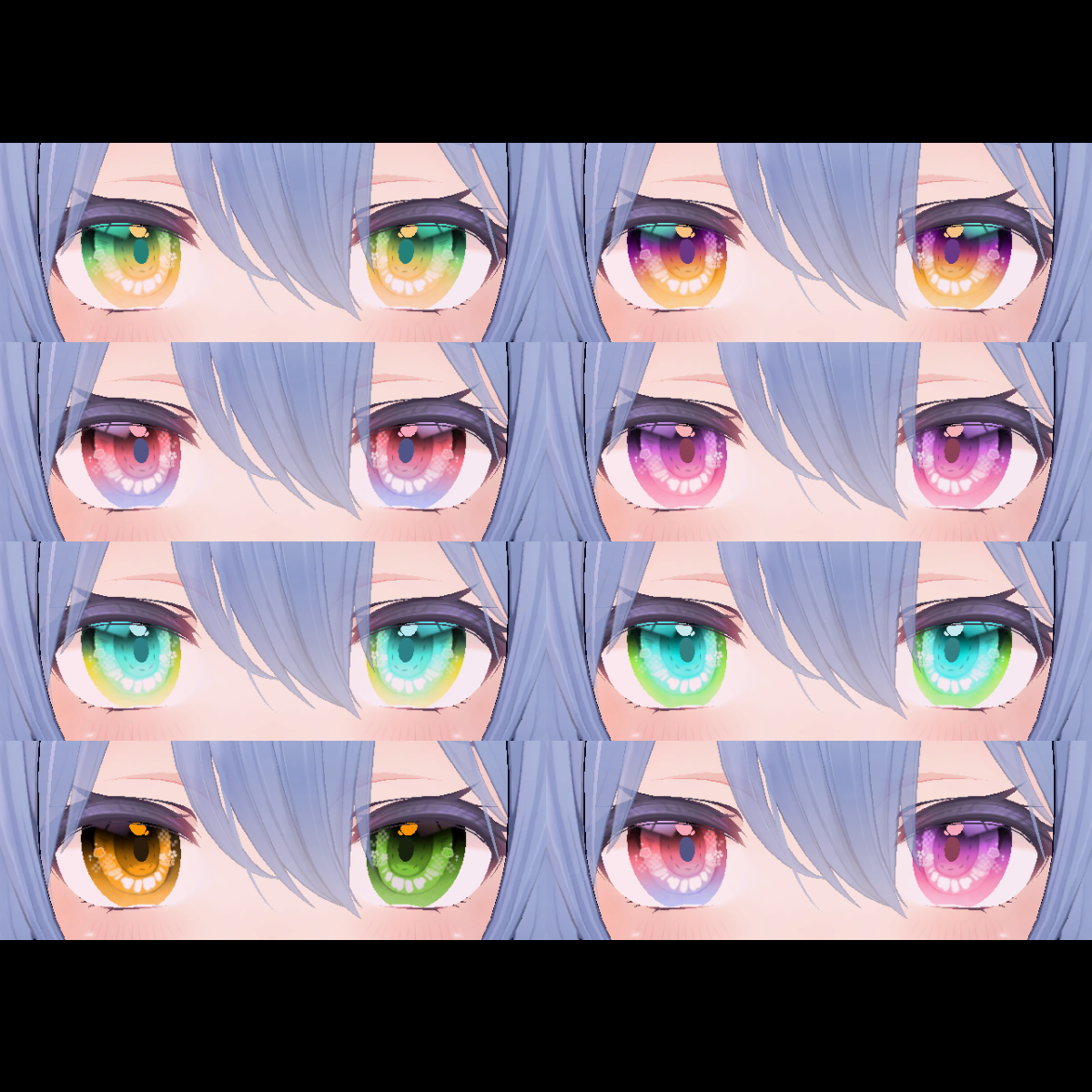 [ZEF] 竜胆(Rindo)/桔梗(Kikyo) Japanese pattern Eye Texture - zzeff - BOOTH