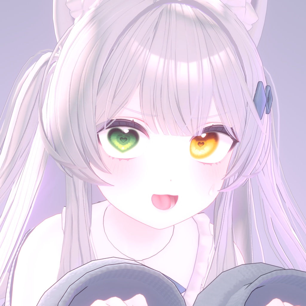 [ZEF] Lime Heart shapes Eye Texture - zzeff - BOOTH