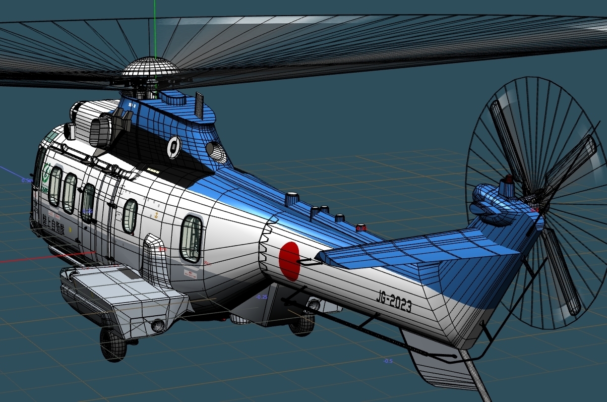 陸上自衛隊 要人移動専用ヘリH225 - 3Dえいじくん - BOOTH