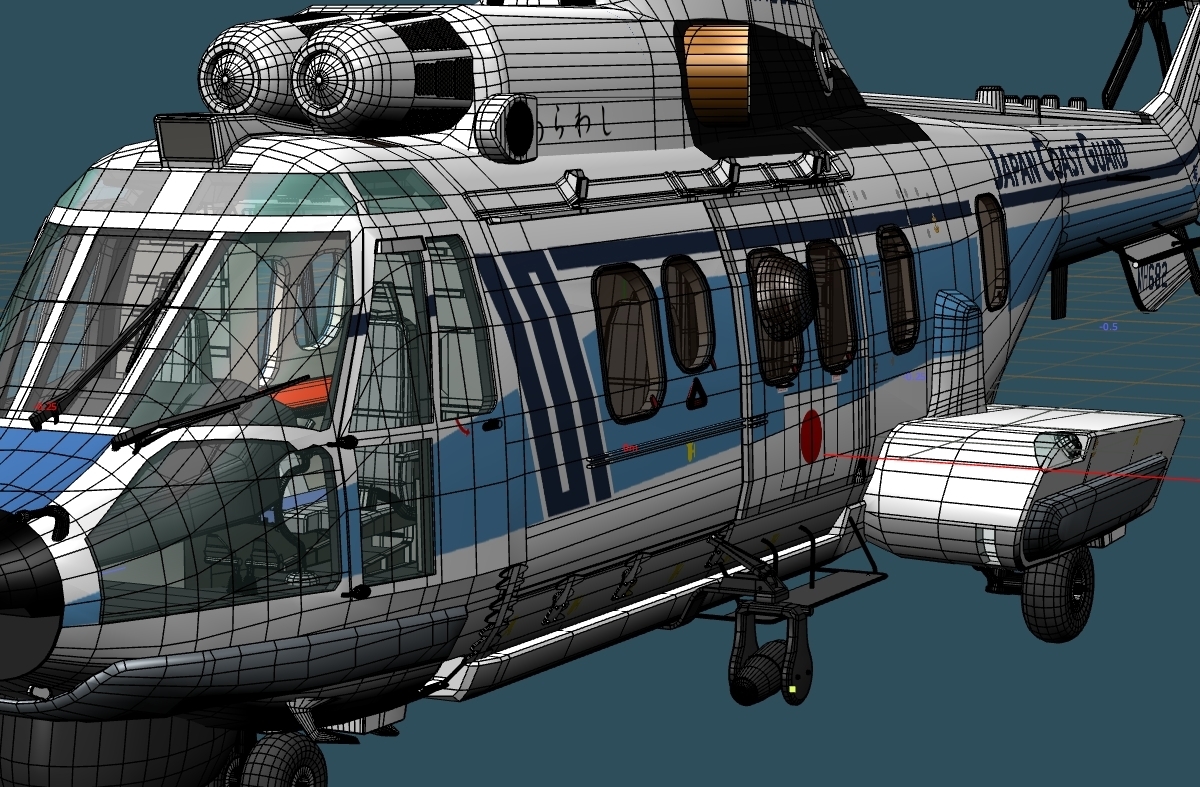 海上保安庁救難ヘリH225 - 3Dえいじくん - BOOTH