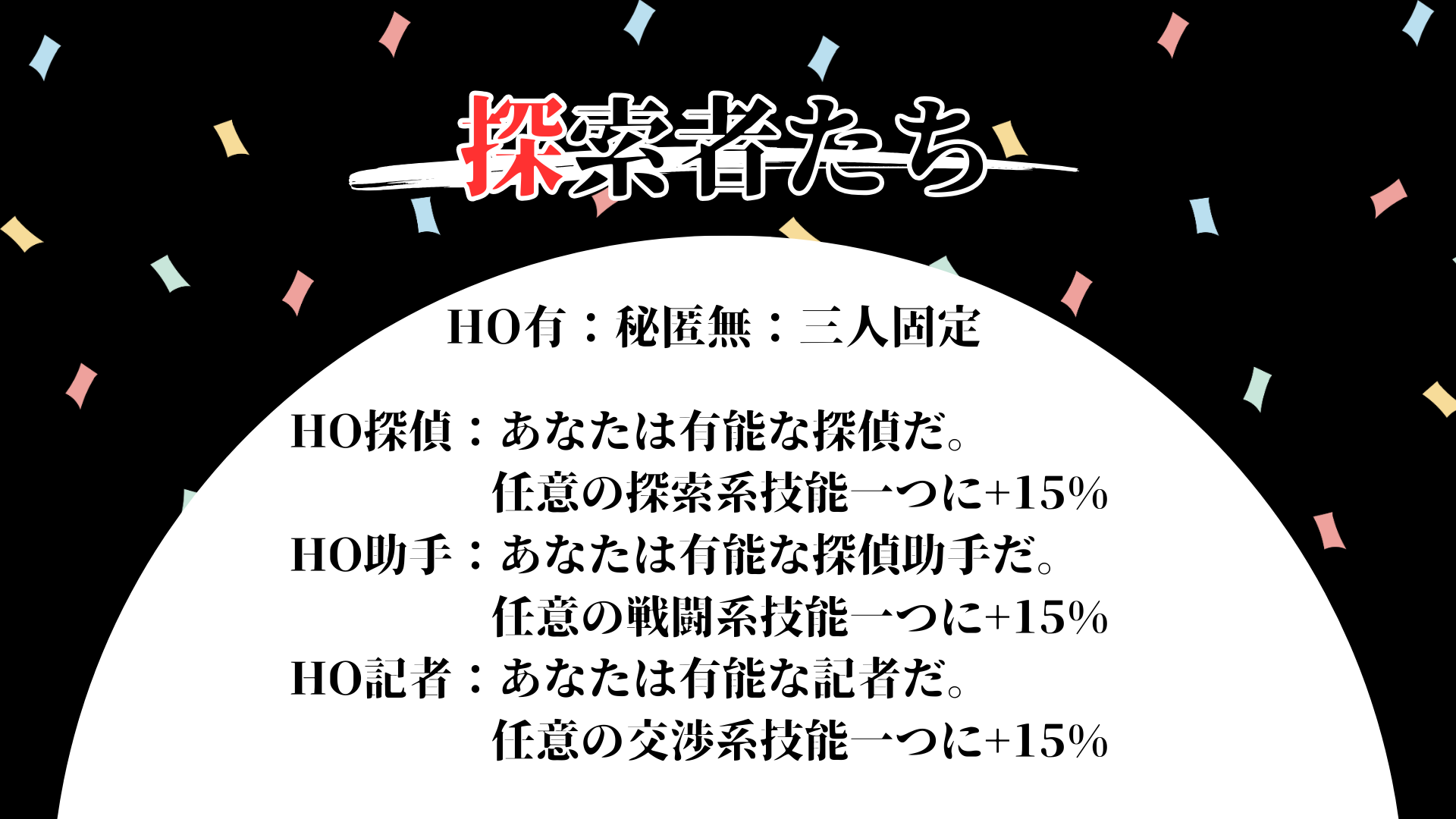 【CoC】御堂家未発生事件、解決！【秘匿なし3PL】 - くるくる卓 - BOOTH