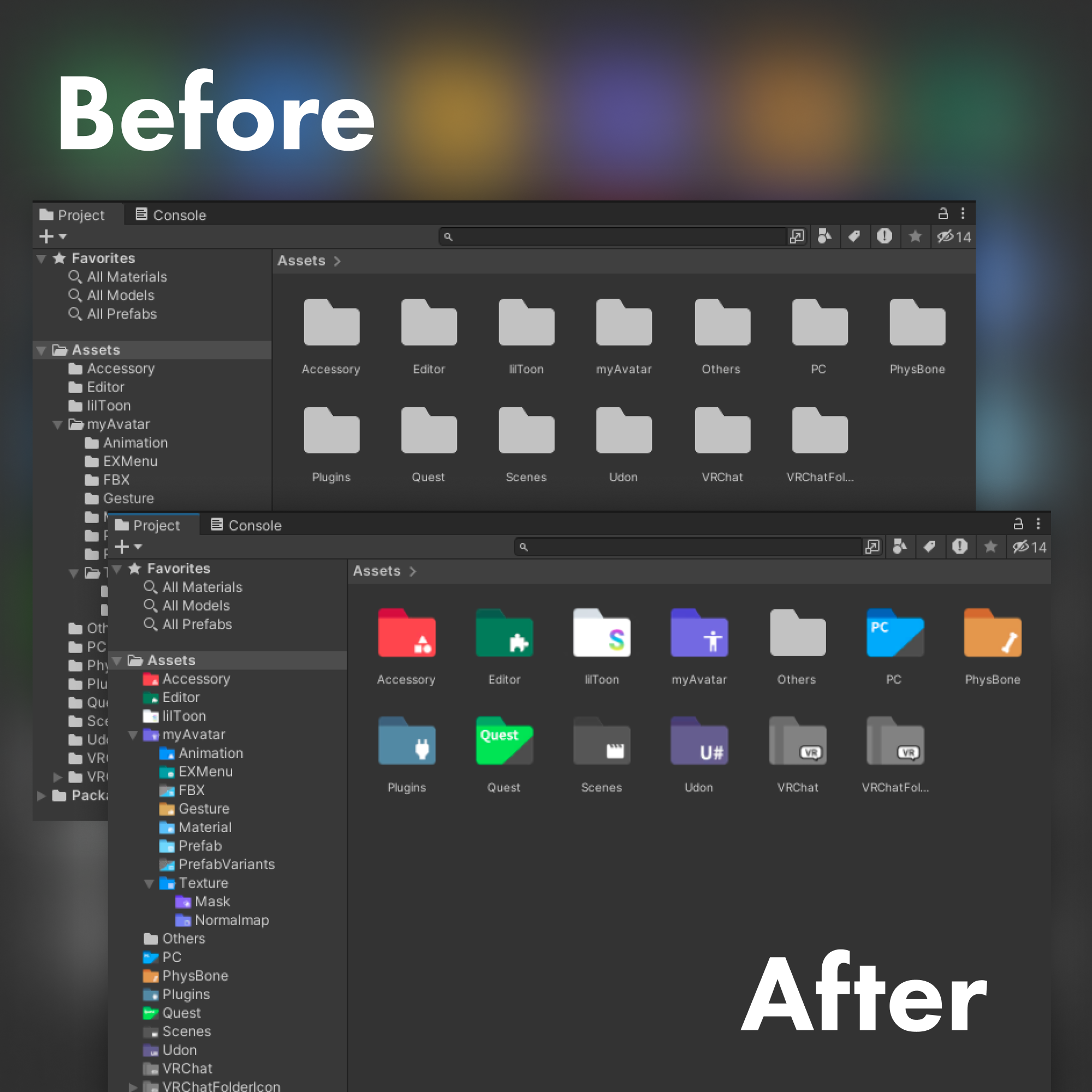 【Unityエディタ拡張】VRChat Folder Icons - Seaeeesのお店 - BOOTH