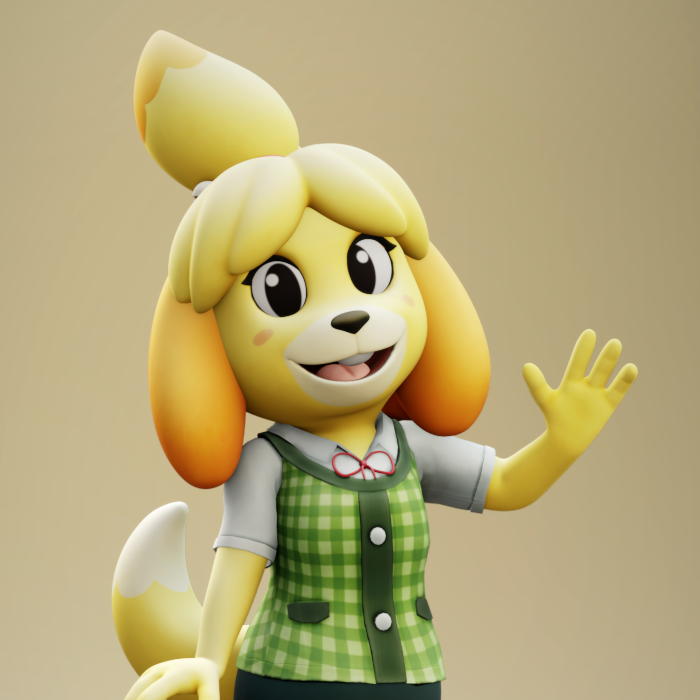 Isabelle VRchat Avatar - jabberdeer - BOOTH