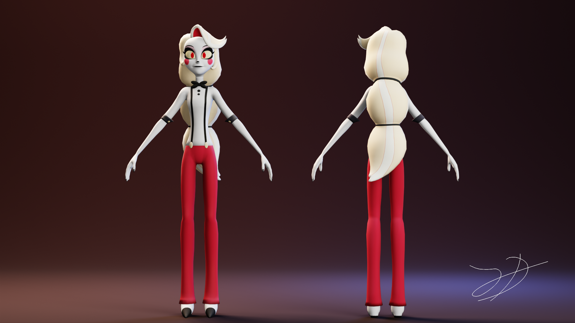 Charlie Morningstar VRchat Avatar - jabberdeer - BOOTH