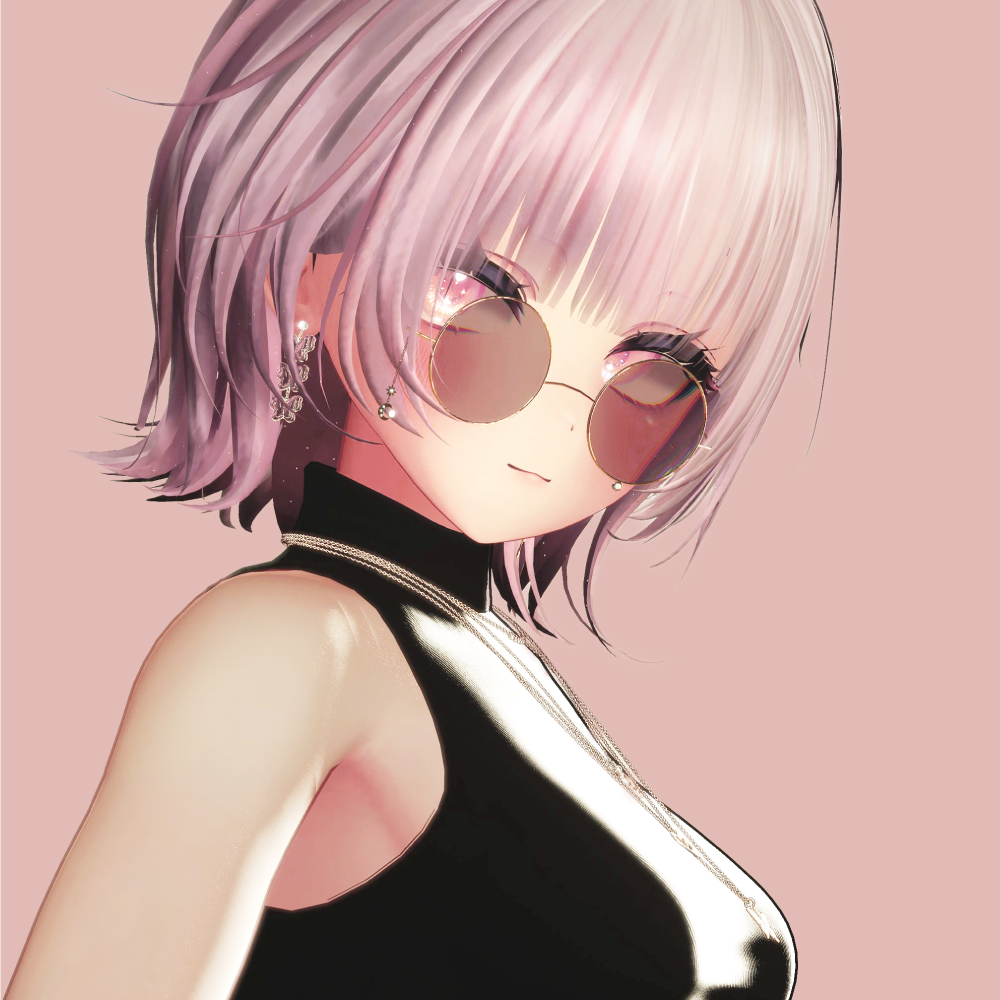 【MA対応】宝石が涙のように溢れるパーティクル付きメガネ - Tear gewel glasses - studio Re:LEA - BOOTH