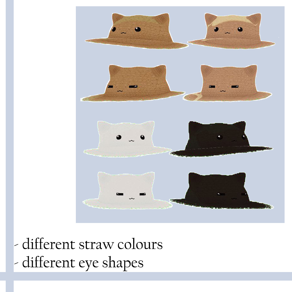 【ChilloutVR】【VRChat】Cat Strawhat /猫の麦わら帽子【Mishe】 - Lyquie's Magic - BOOTH