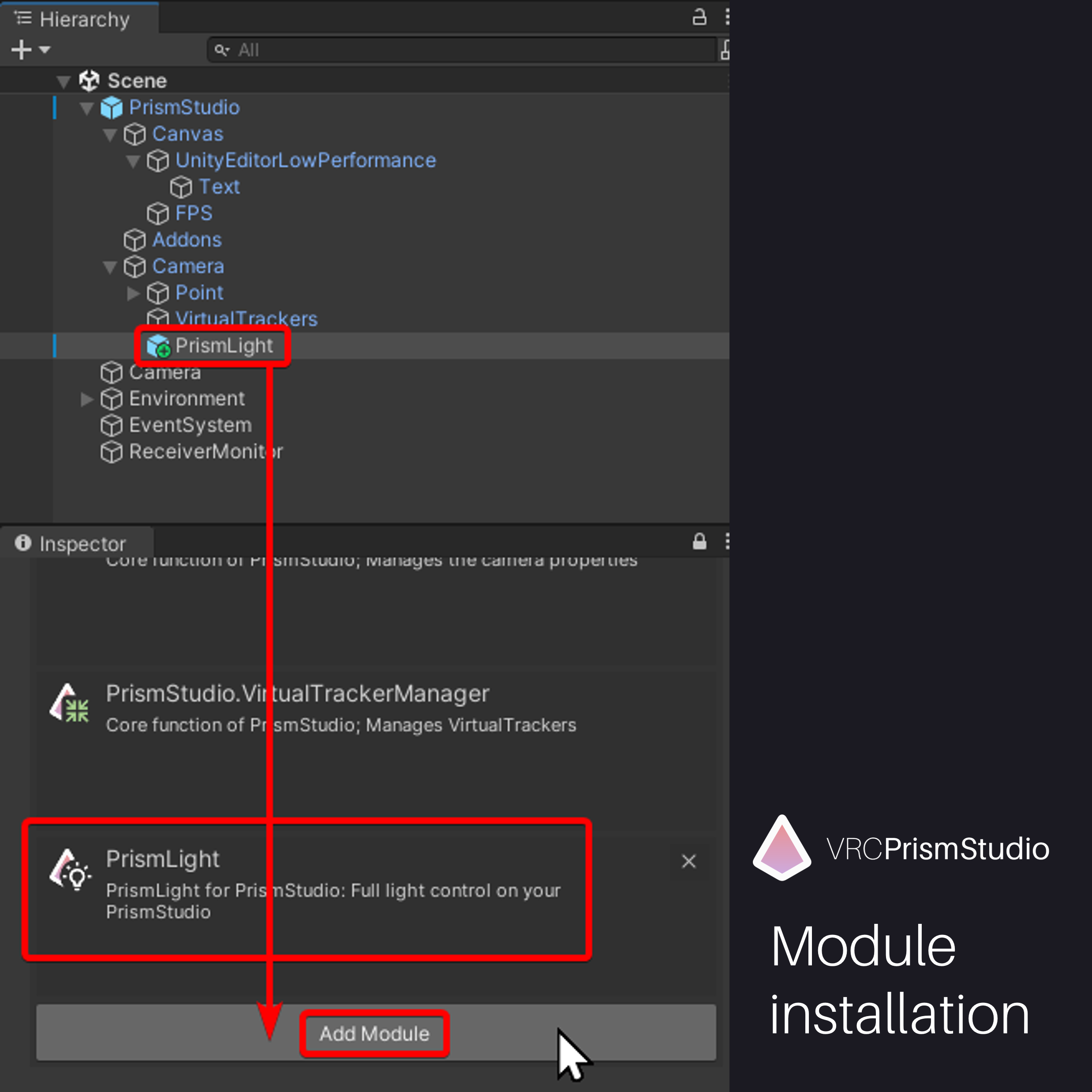 PrismLight v1.0 (Module for VRCPrismStudio) - harunadev - BOOTH