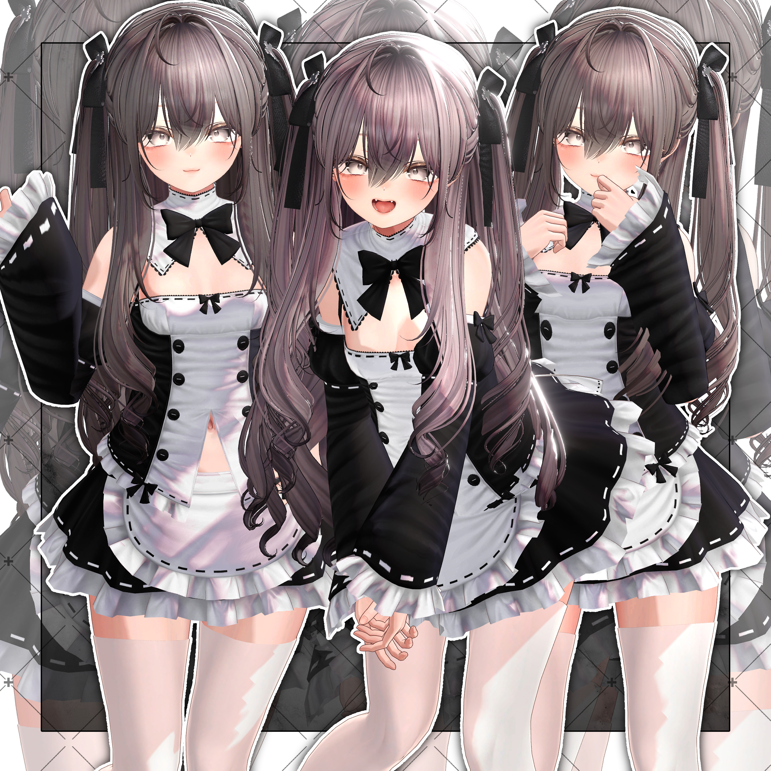 【VRC想定】Lilith Two Side Twin Tail Hair - GLAY Unknown - BOOTH