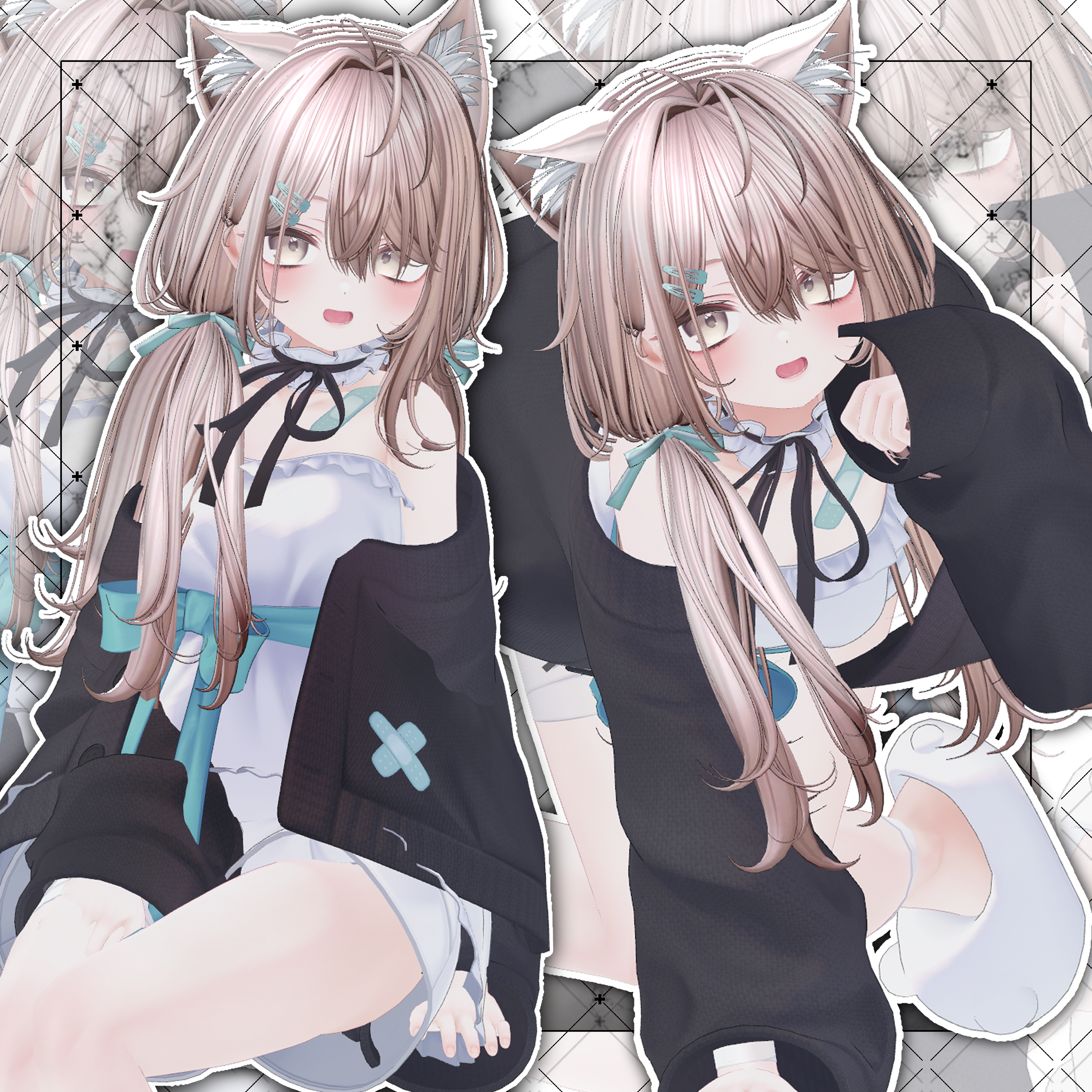 【VRC想定】Oversleep low Twin Tail - GLAY Unknown - BOOTH