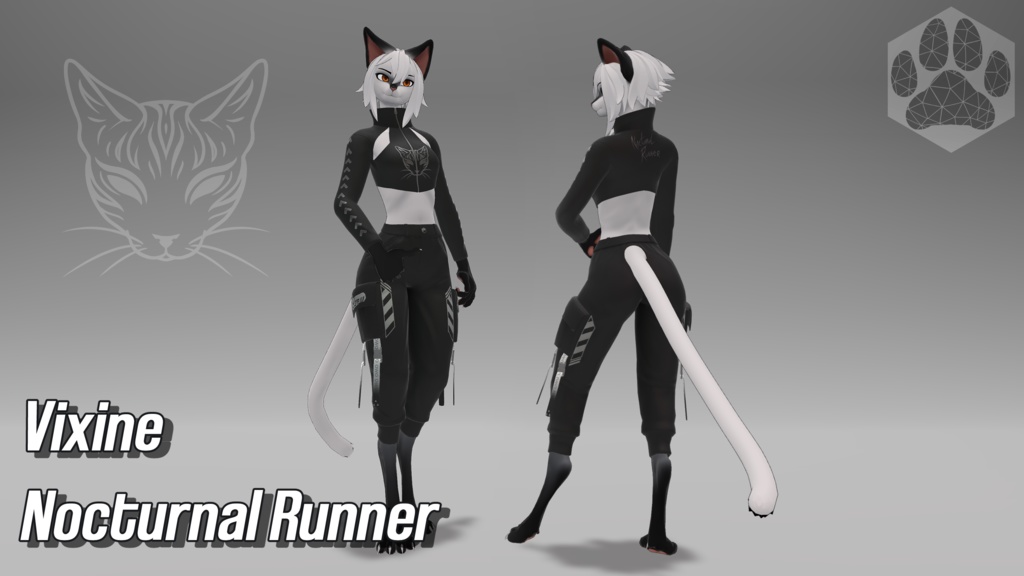 Nocturnal Runner for Vixine [VRChat] - Pawlygon - BOOTH