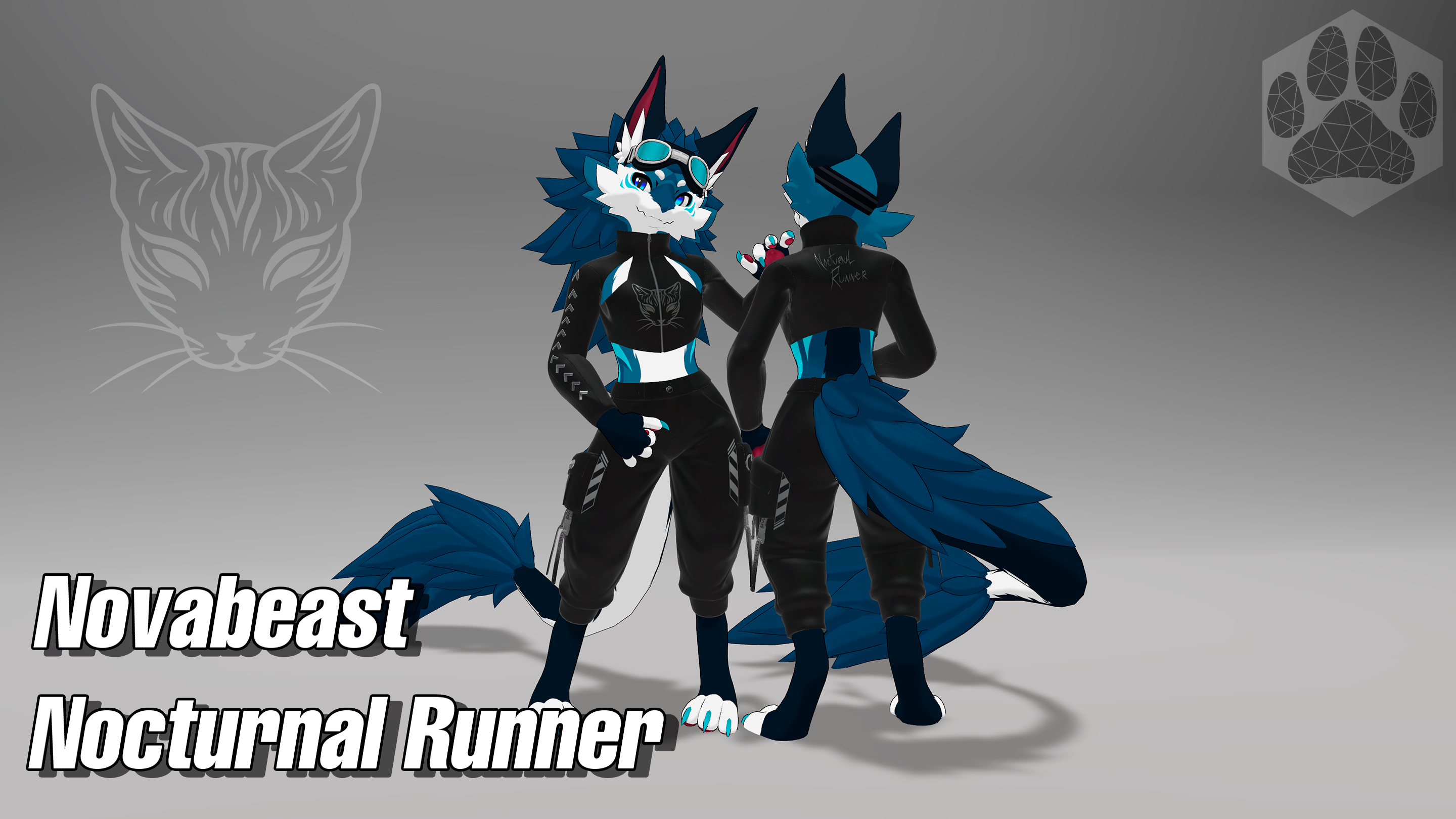 Nocturnal Runner for Novabeast [VRChat] - Pawlygon - BOOTH