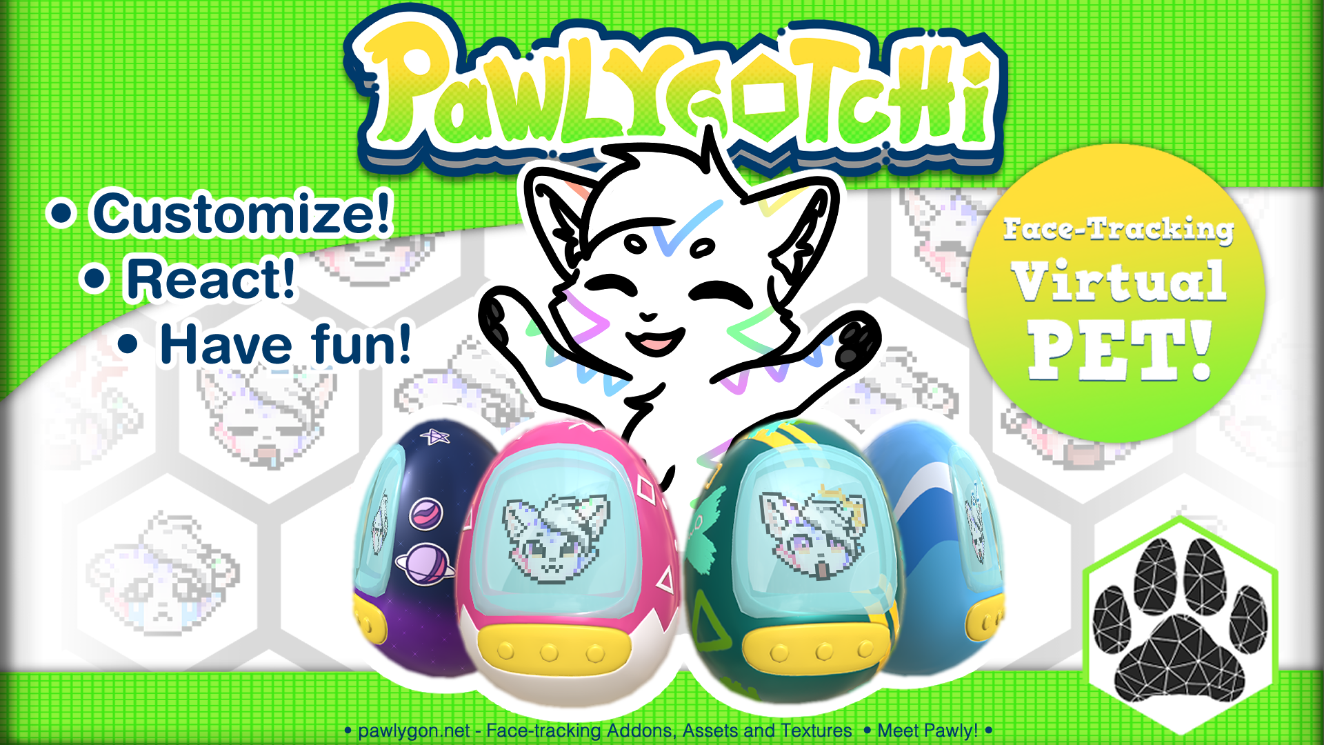 Pawlygotchi - Virtual Pet [VRChat] - Pawlygon - BOOTH