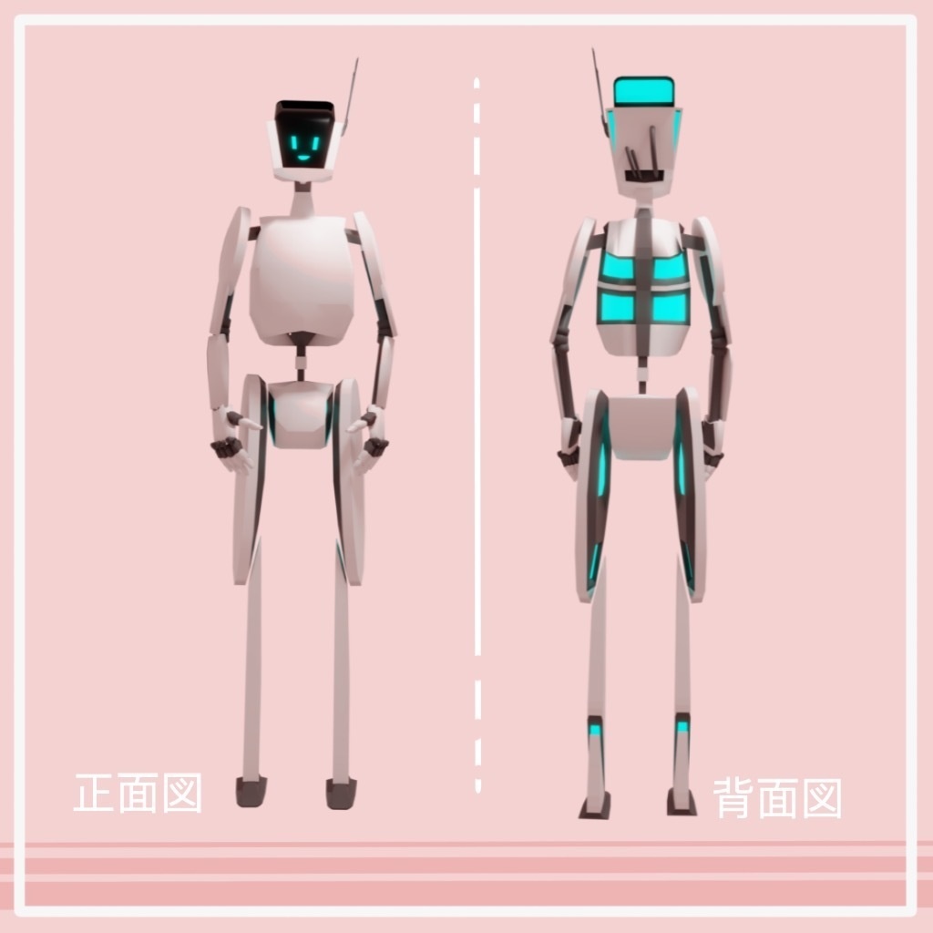 VRChat Quest アバター [Opti-BOT] - saikoart-finn - BOOTH