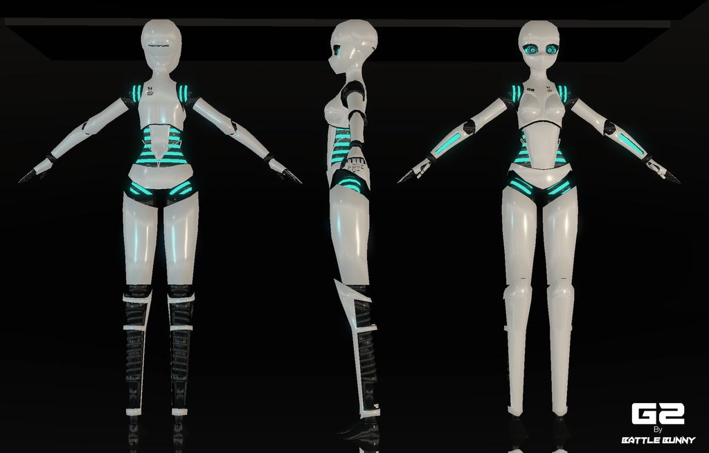 [Original 3D Model] G2 Cyber Avatar Base VR - Battle Bunny Mods - BOOTH