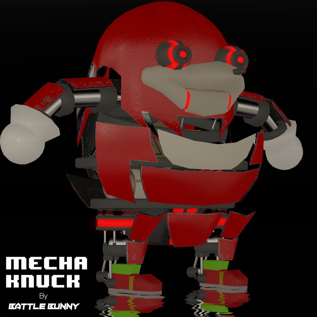 [Original 3D Model] Mecha Knuck - Battle Bunny Mods - BOOTH
