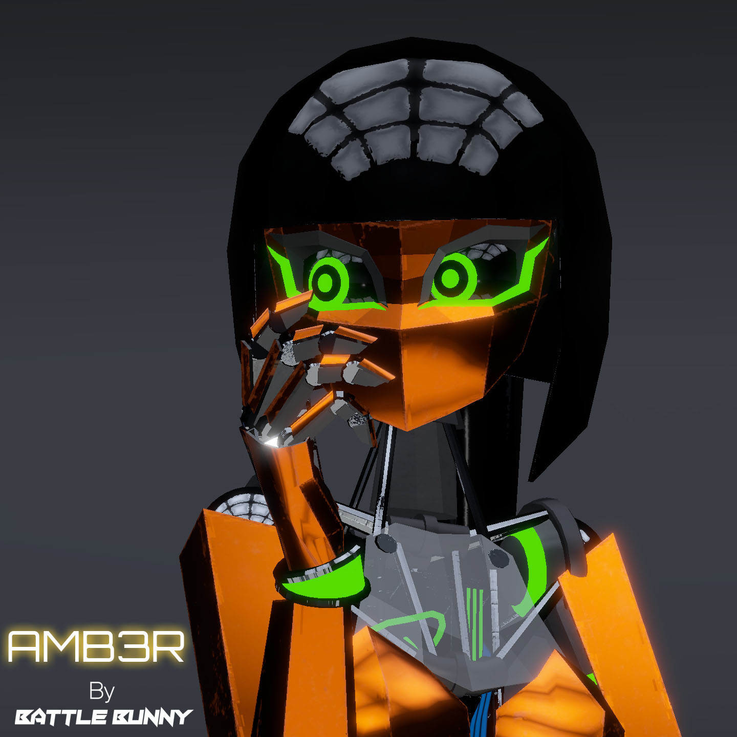 [Original 3D Model] AMB3R VRChat Robo Mecha Avatar - Battle Bunny Mods ...