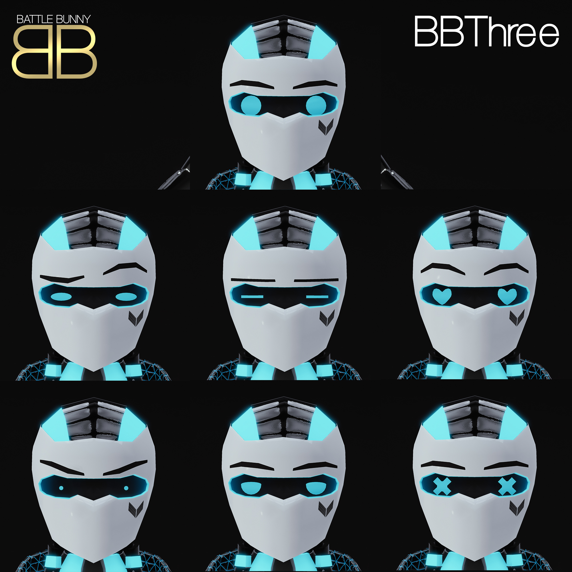 [Original 3D Model] BBThree VRChat Avatar Model - Battle Bunny Mods - BOOTH