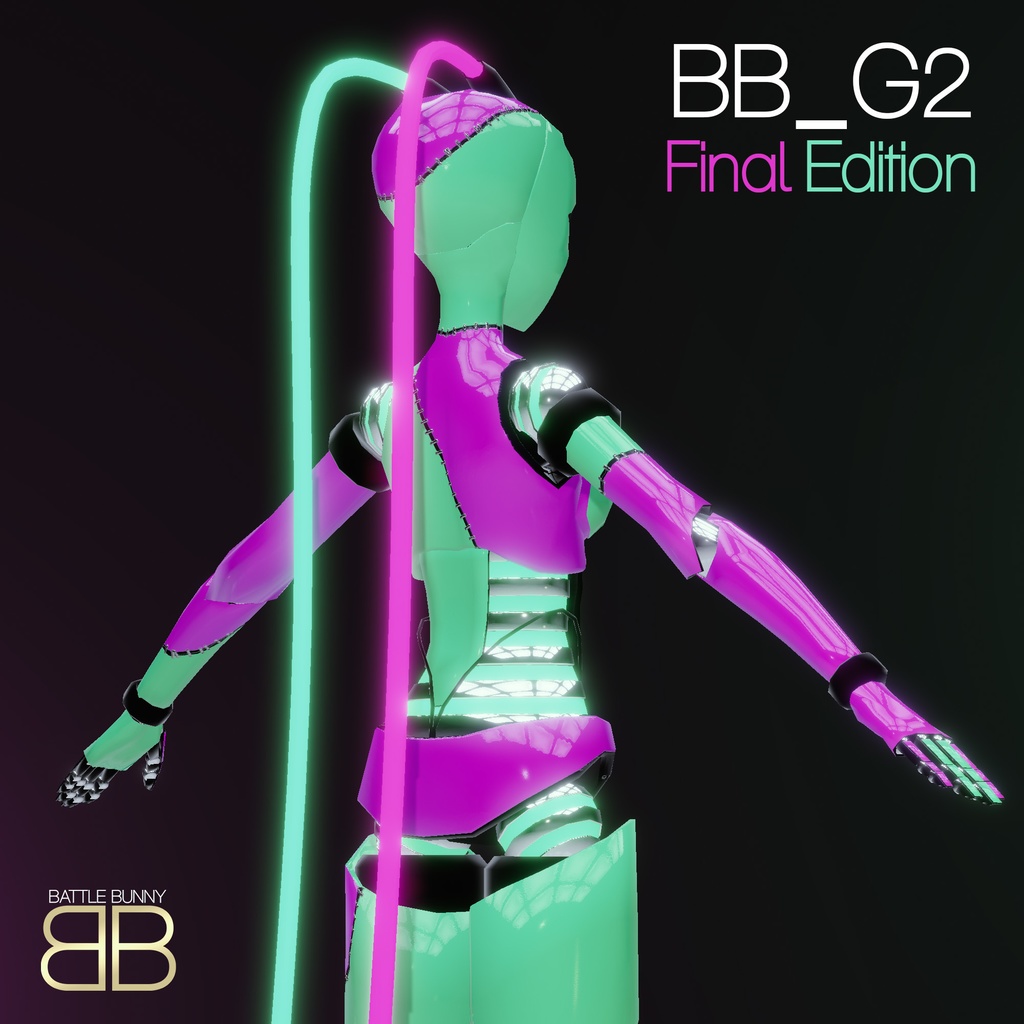[Original 3D Model] BB_G2 Final Edition VRChat Base Model - Battle ...