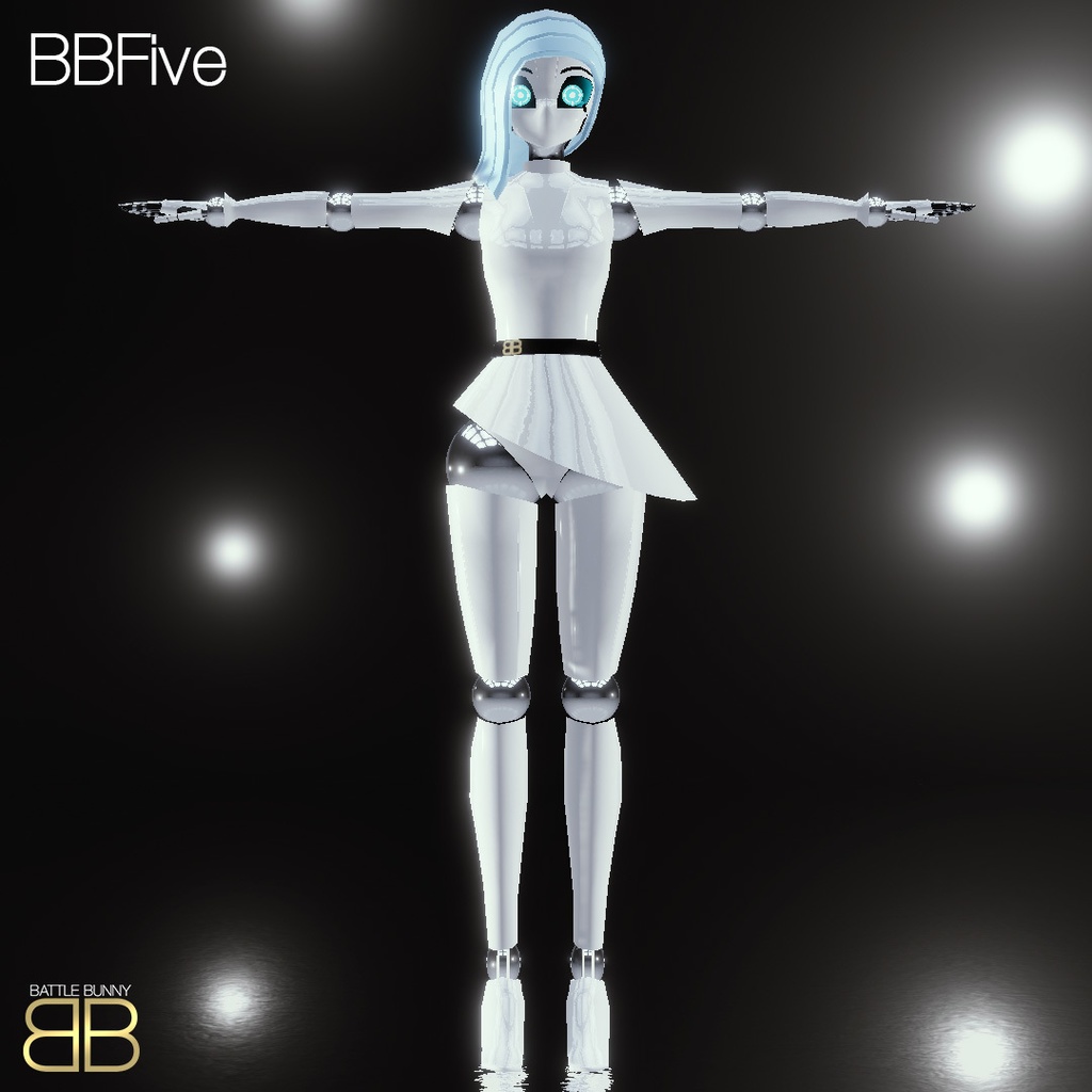 [Original 3D Model] BBFive VRChat Avatar - Battle Bunny Mods - BOOTH