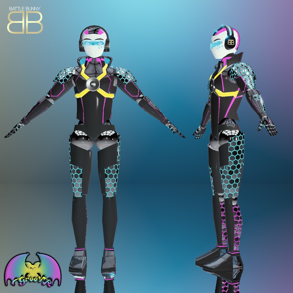 [Original 3D Model] BBThree GrooVR Special Edition VRChat Avatar ...