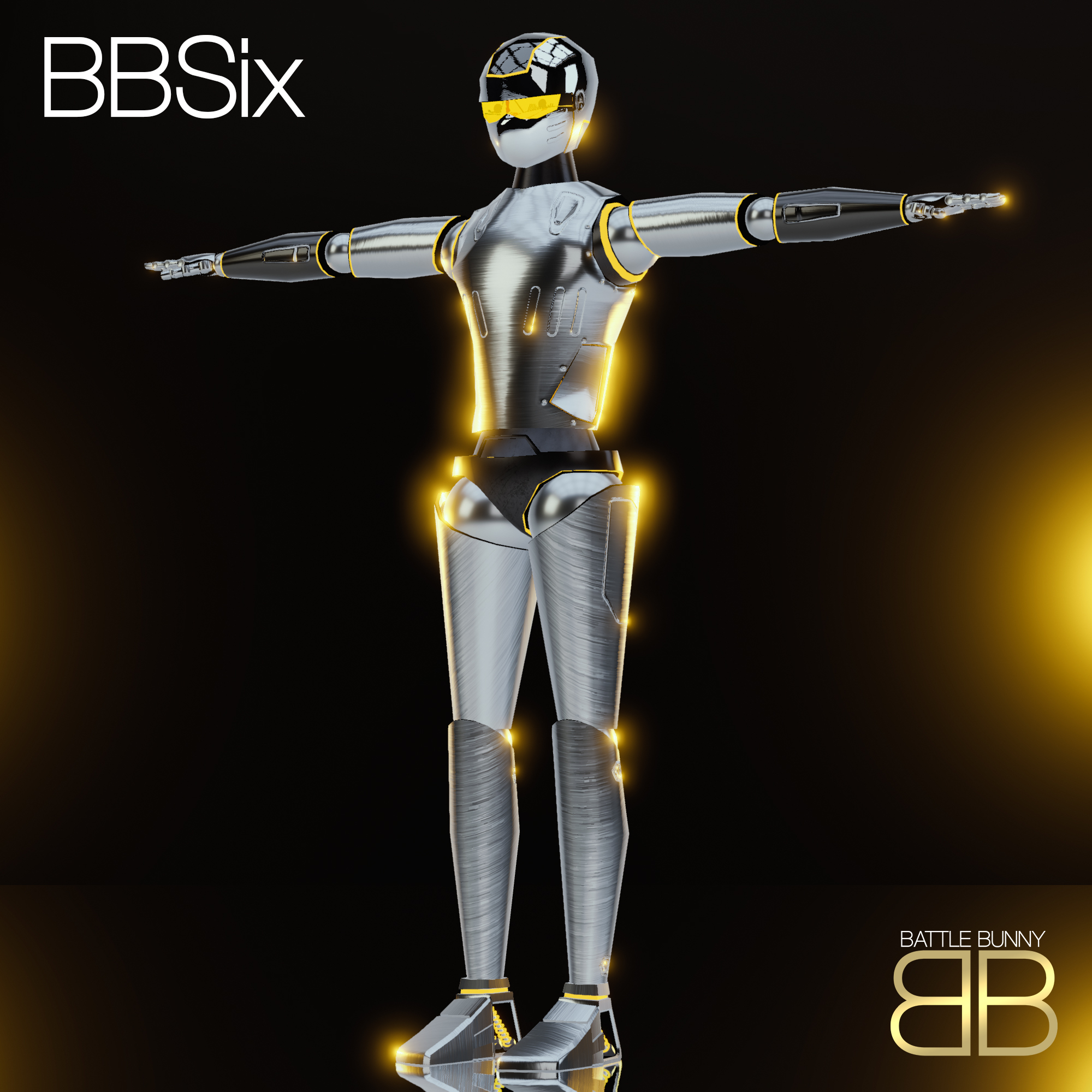 [Original 3D Model] BBSix VRChat Avatar - Battle Bunny Mods - BOOTH