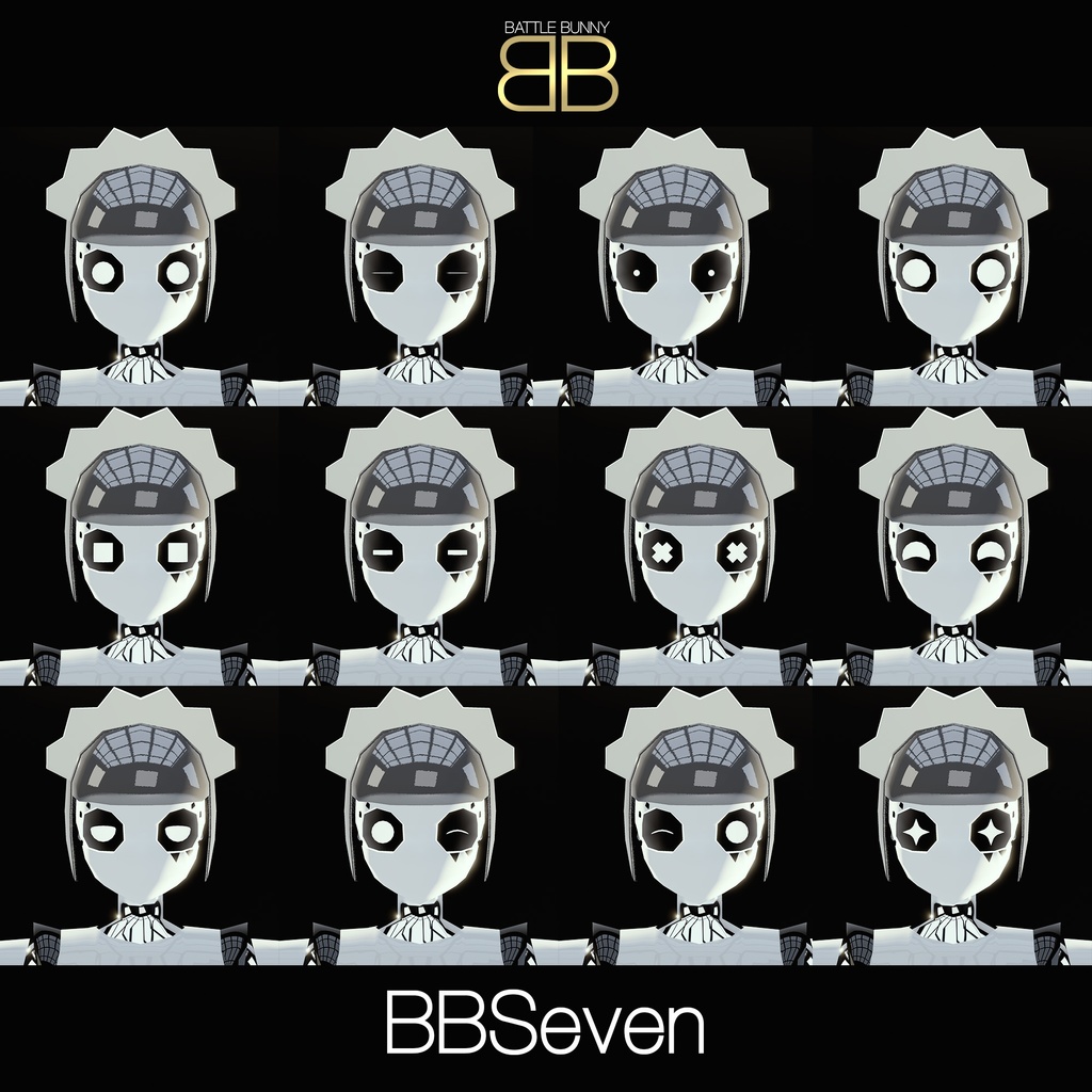 [Original 3D Model] BBSeven Robot Maid VRChat Avatar - Battle Bunny ...